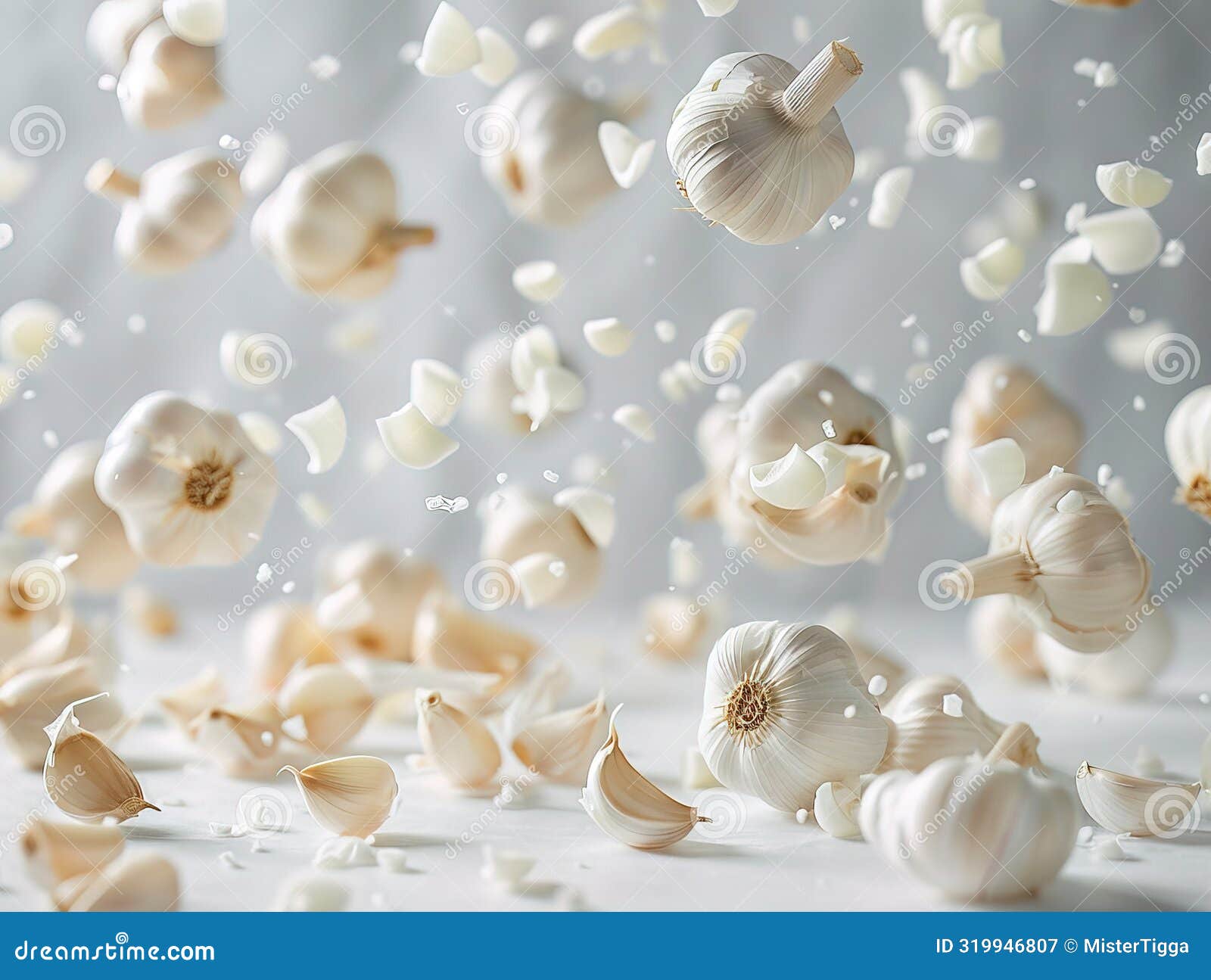 Photography of GARLIC Falling from the Sky, Hyperpop Colour Scheme ...