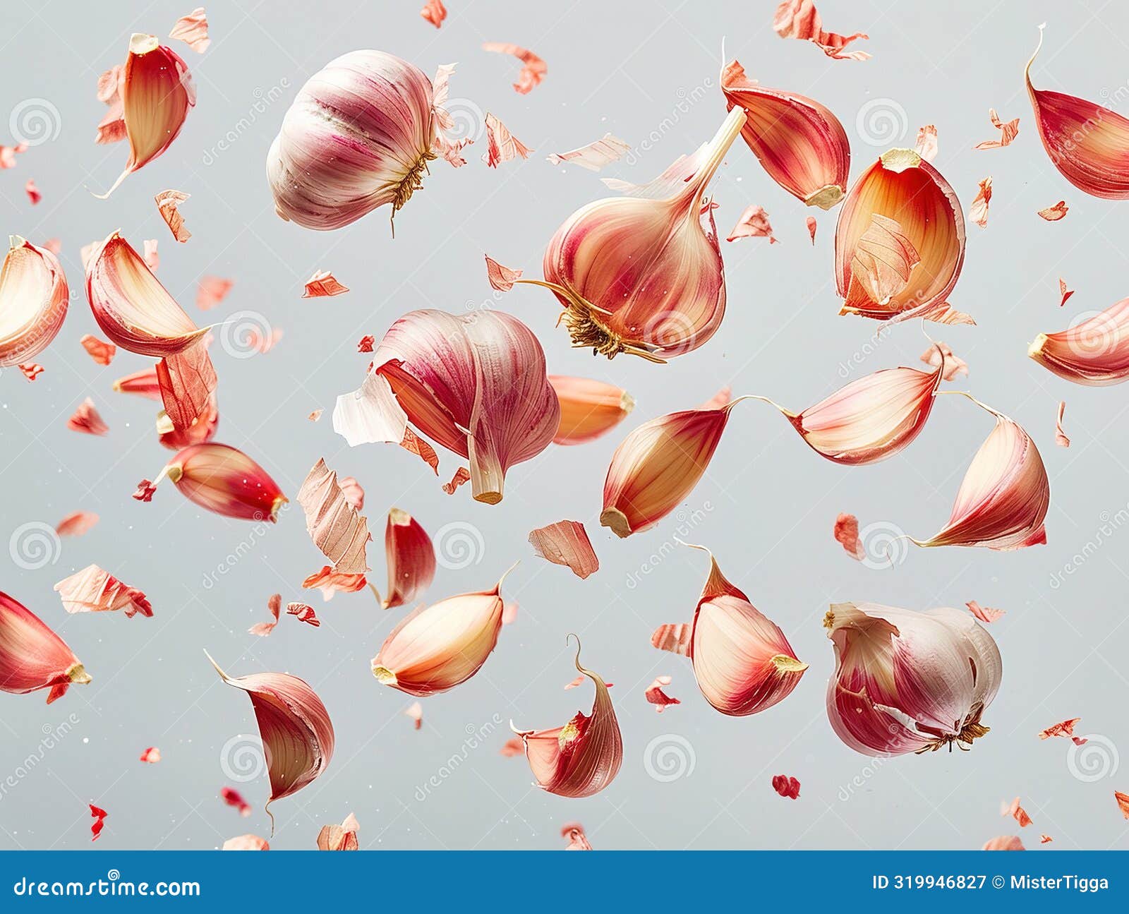 Photography of GARLIC Falling from the Sky, Hyperpop Colour Scheme ...