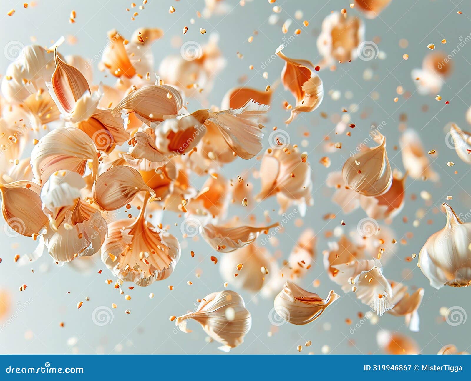 Photography of GARLIC Falling from the Sky, Hyperpop Colour Scheme ...