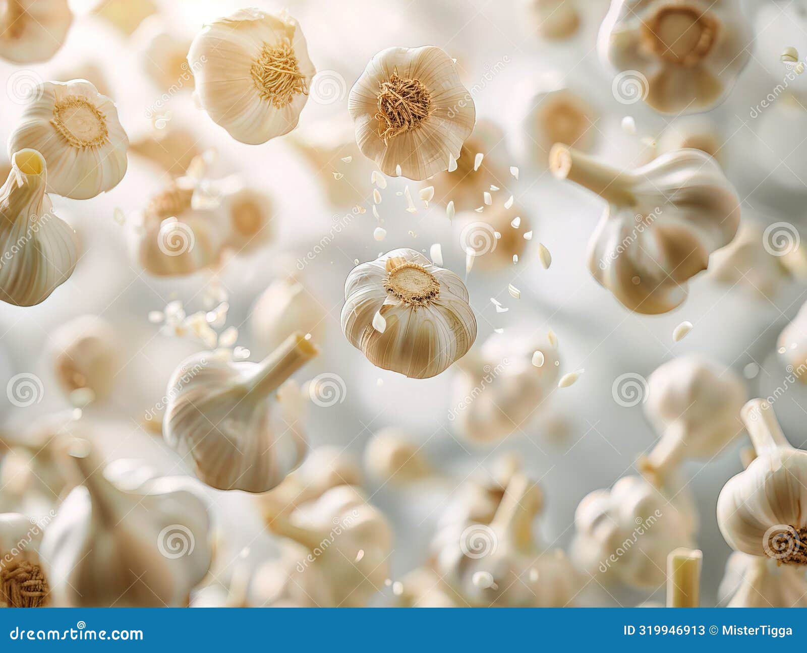 Photography of GARLIC Falling from the Sky, Hyperpop Colour Scheme ...