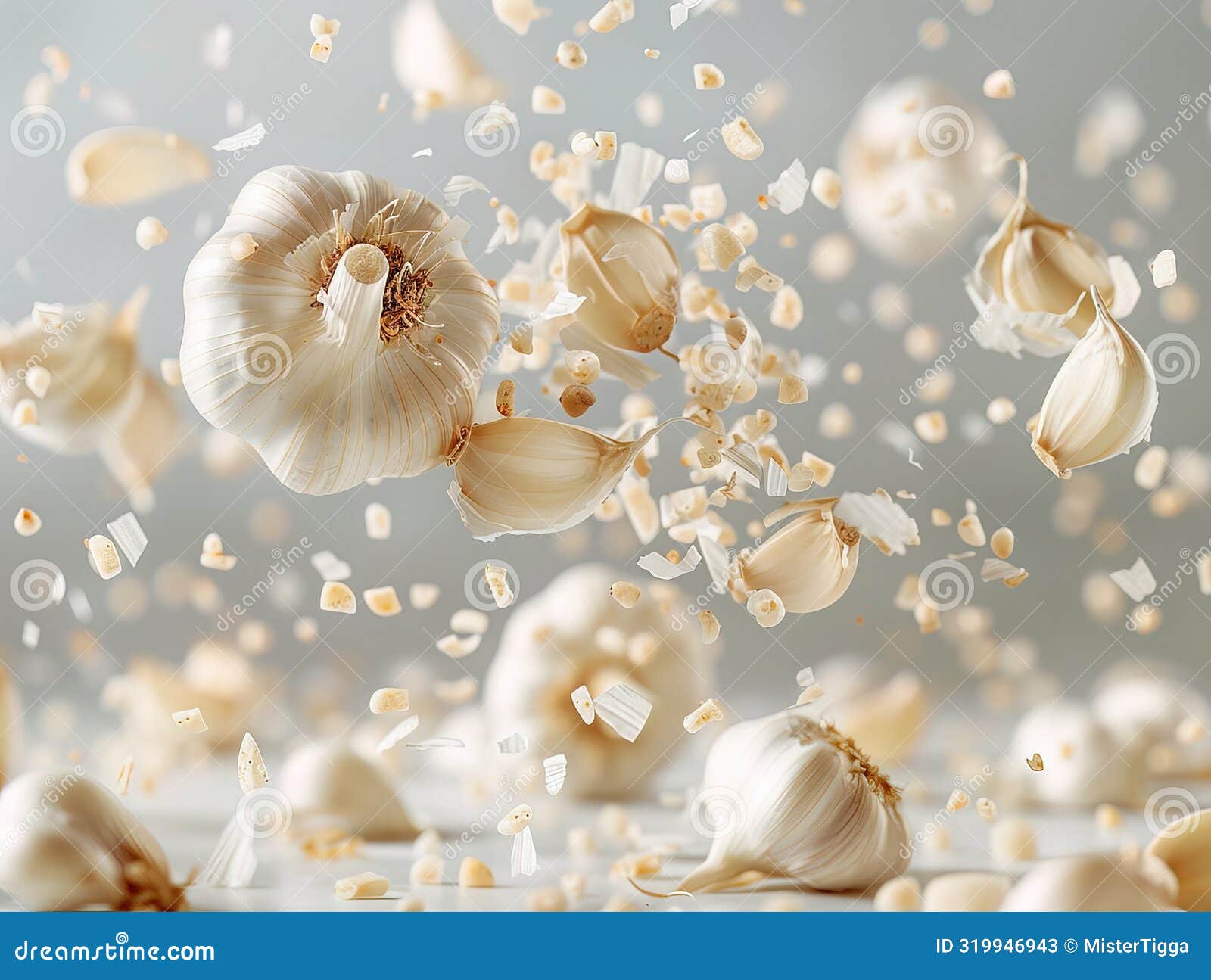 Photography of GARLIC Falling from the Sky, Hyperpop Colour Scheme ...