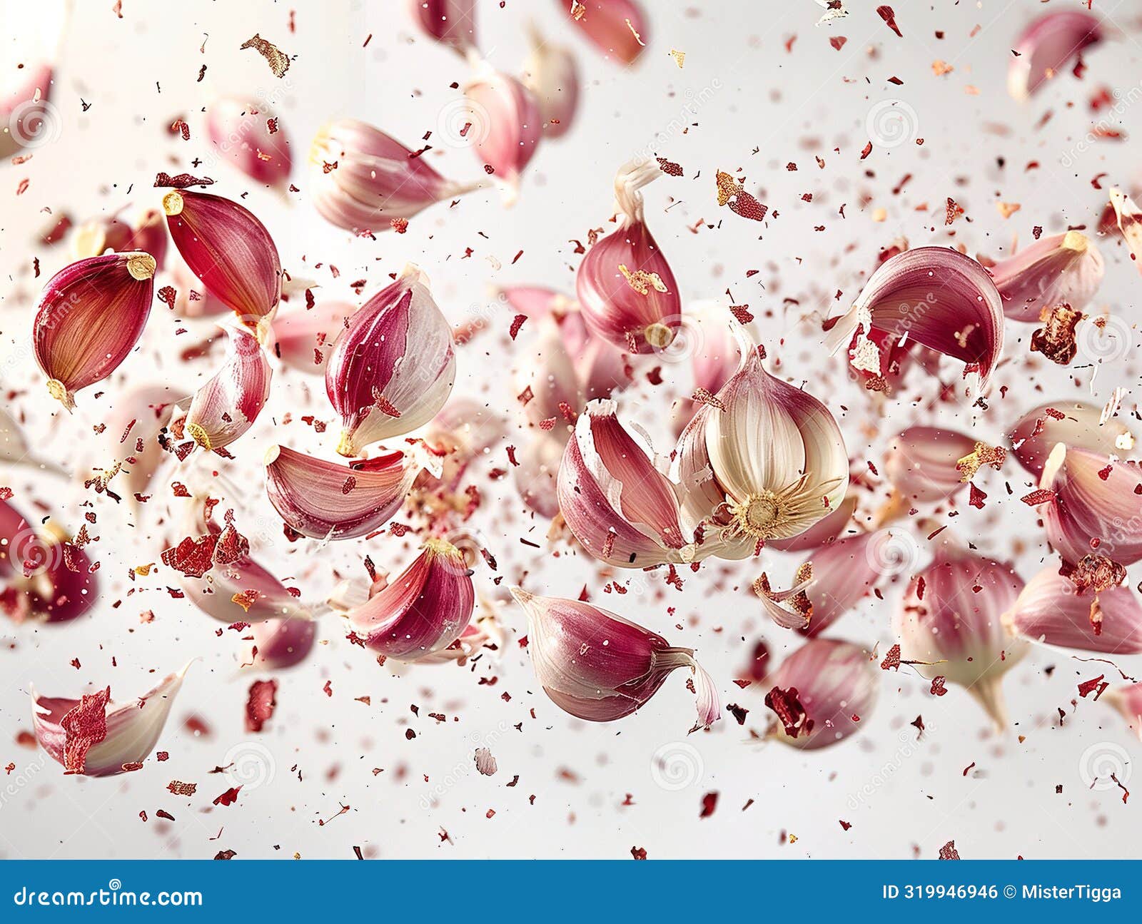 Photography of GARLIC Falling from the Sky, Hyperpop Colour Scheme ...