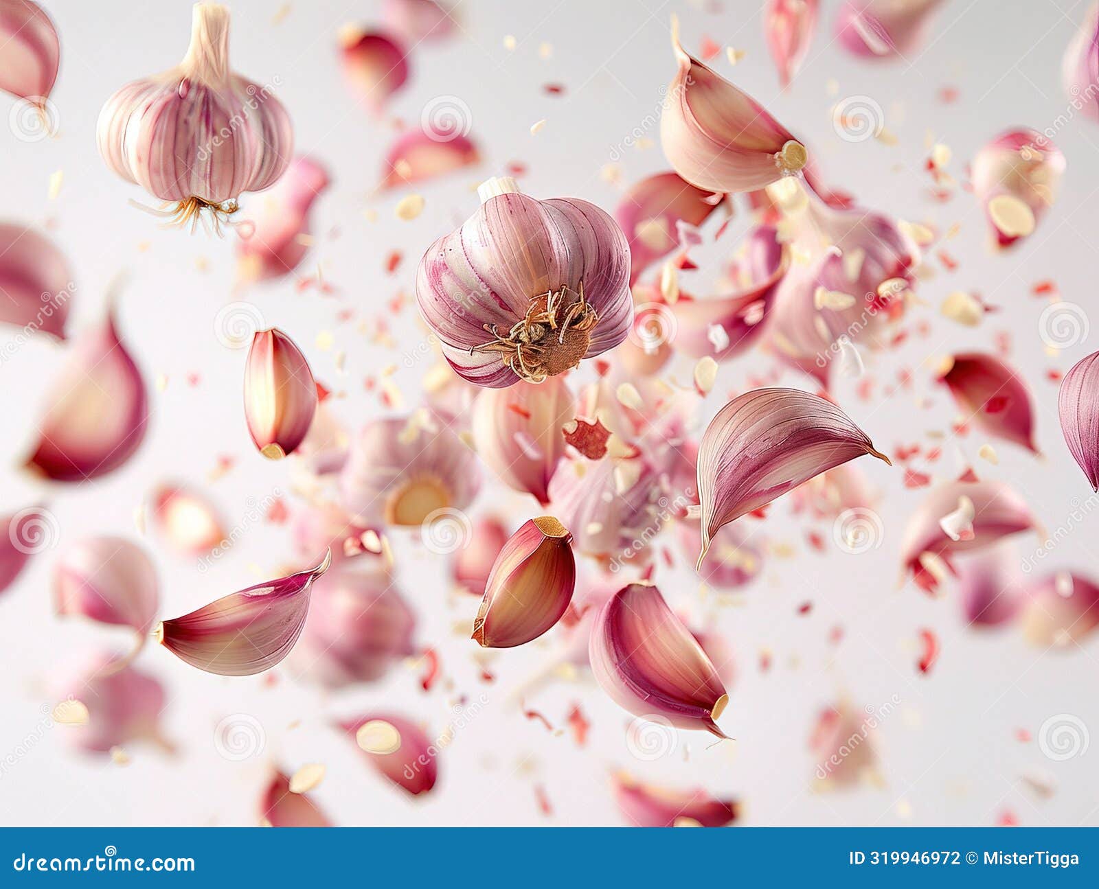 Photography of GARLIC Falling from the Sky, Hyperpop Colour Scheme ...