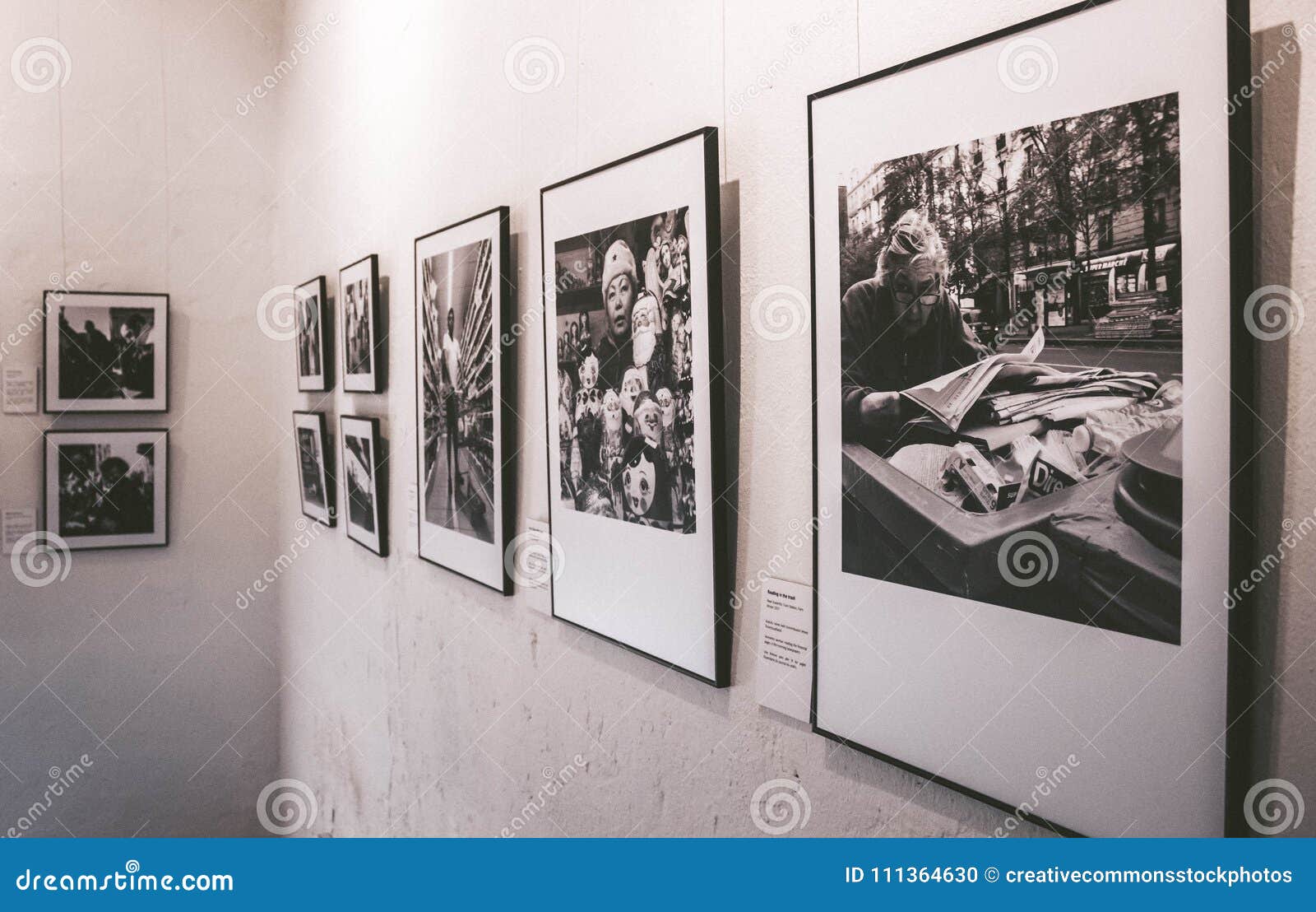 Photography Of Grayscale Portraits On Wall Picture. Image: 111364630