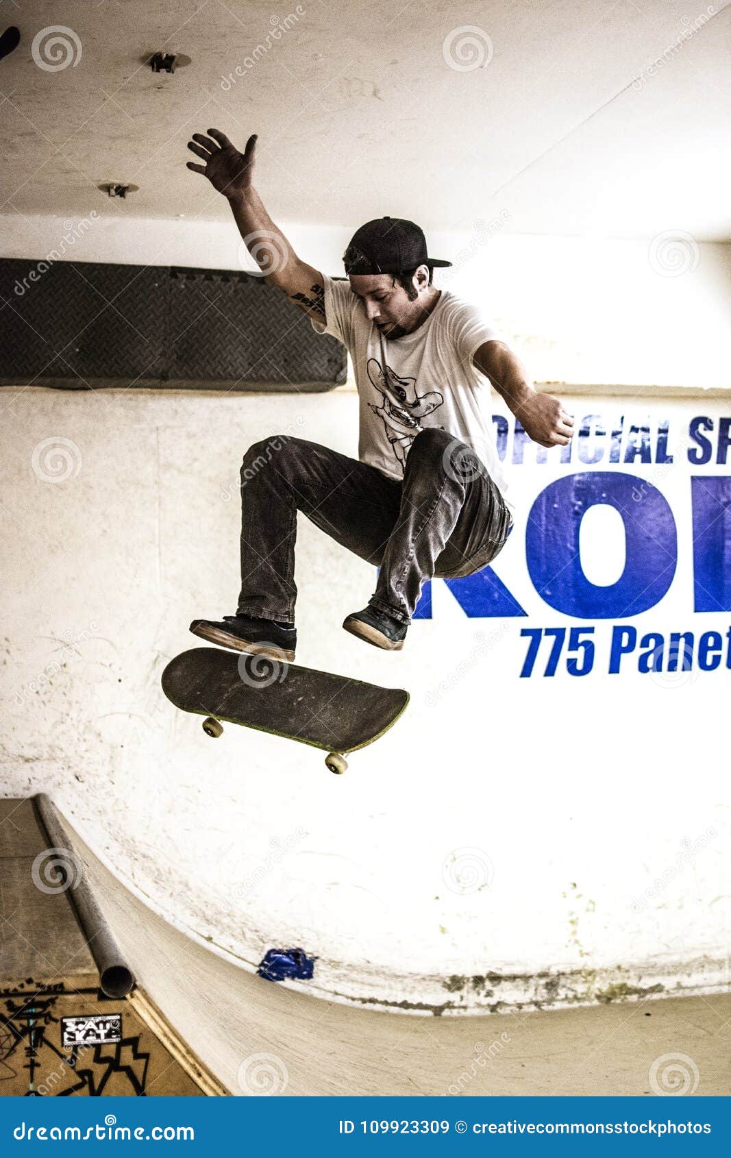 Photography Of A Guy Skating On Quarter Pipe Picture. Image: 109923309