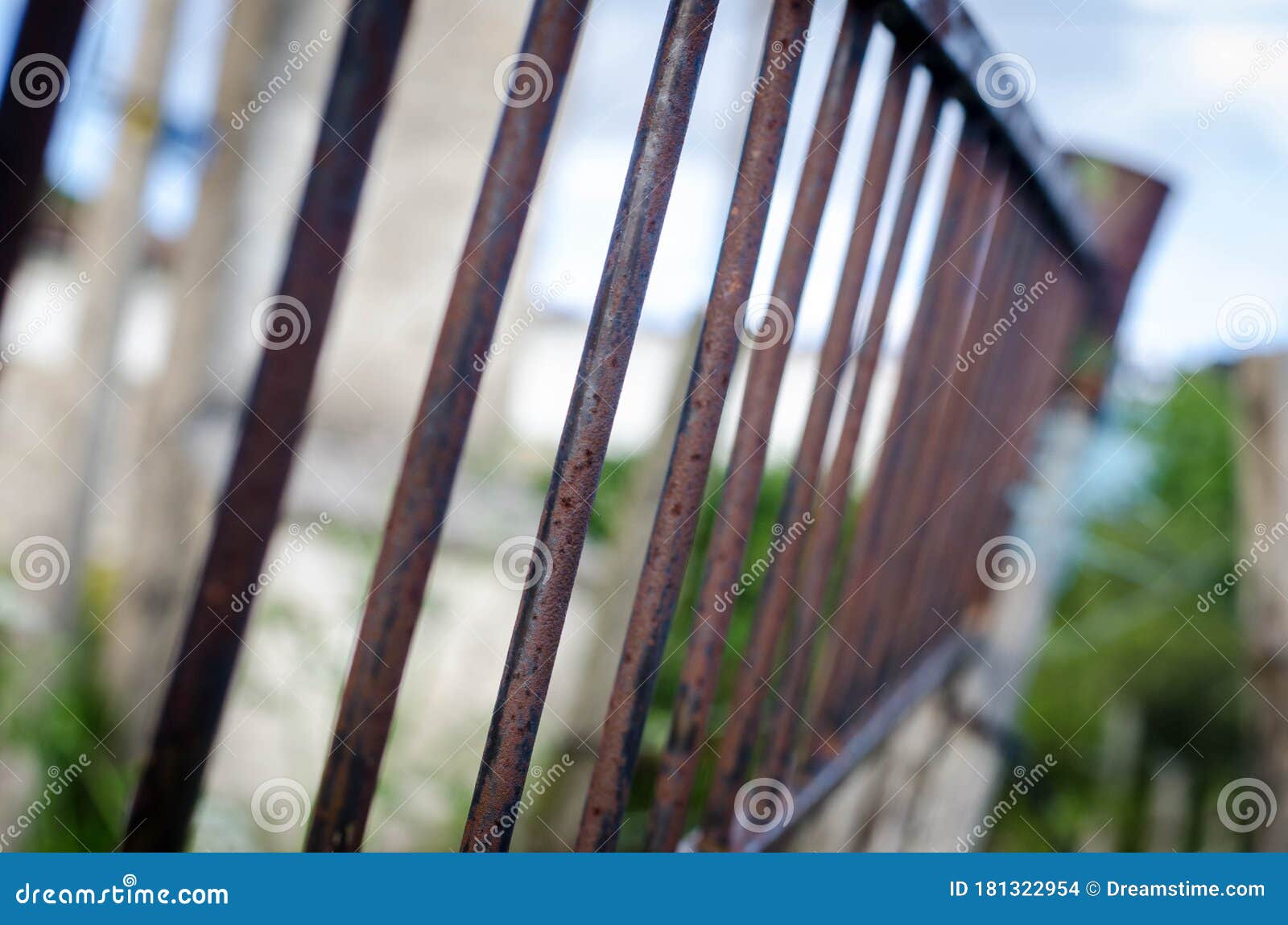 Photography of Iron Bars in the Street. Stock Photo - Image of ...