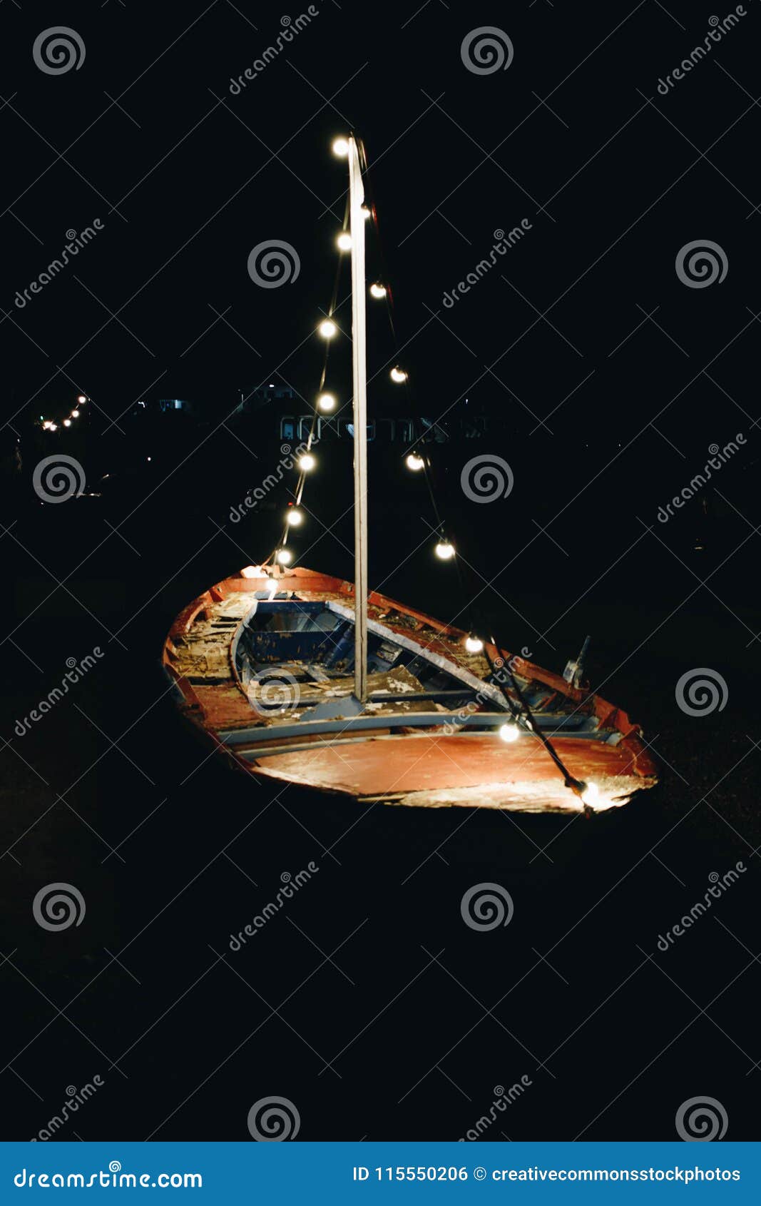 Photography Of Light Bulbs On Boat Picture. Image: 115550206