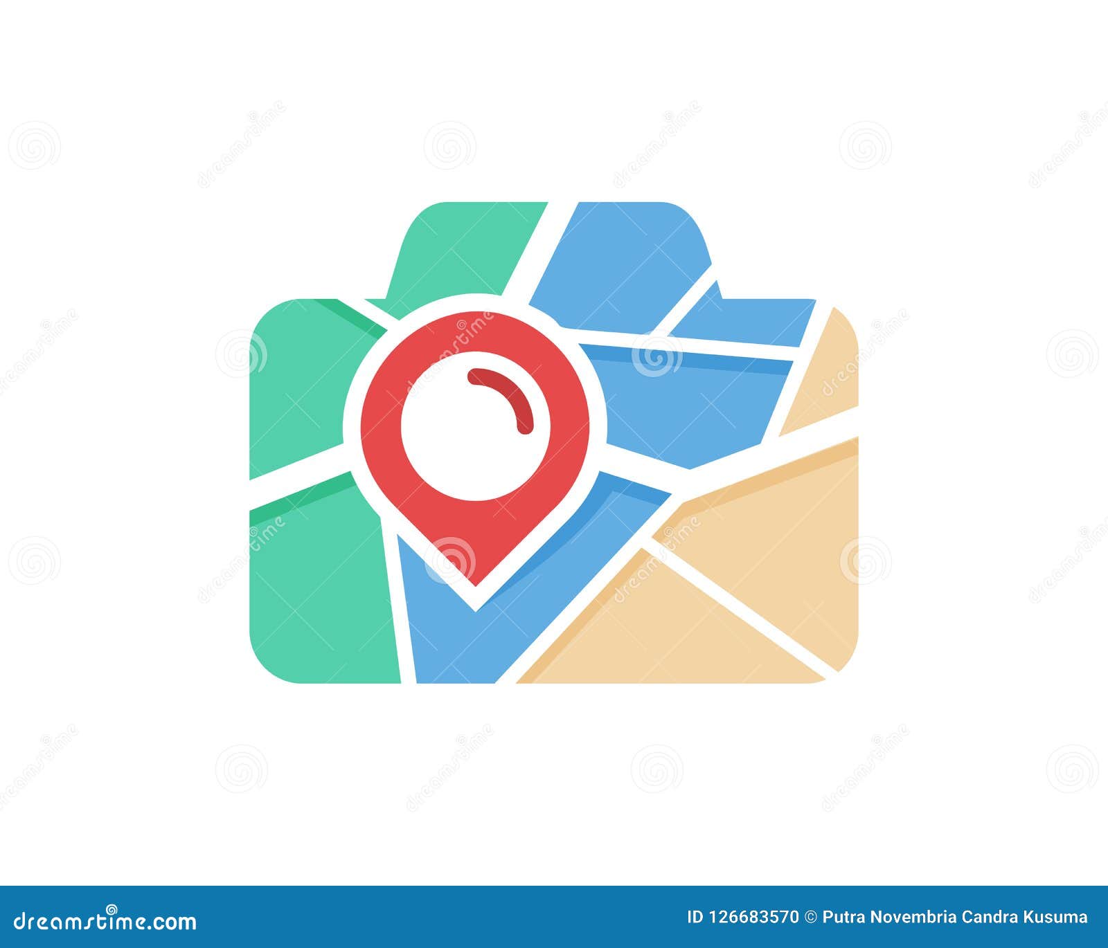 Photography Map Logo Icon Design Stock Vector - Illustration of earth ...