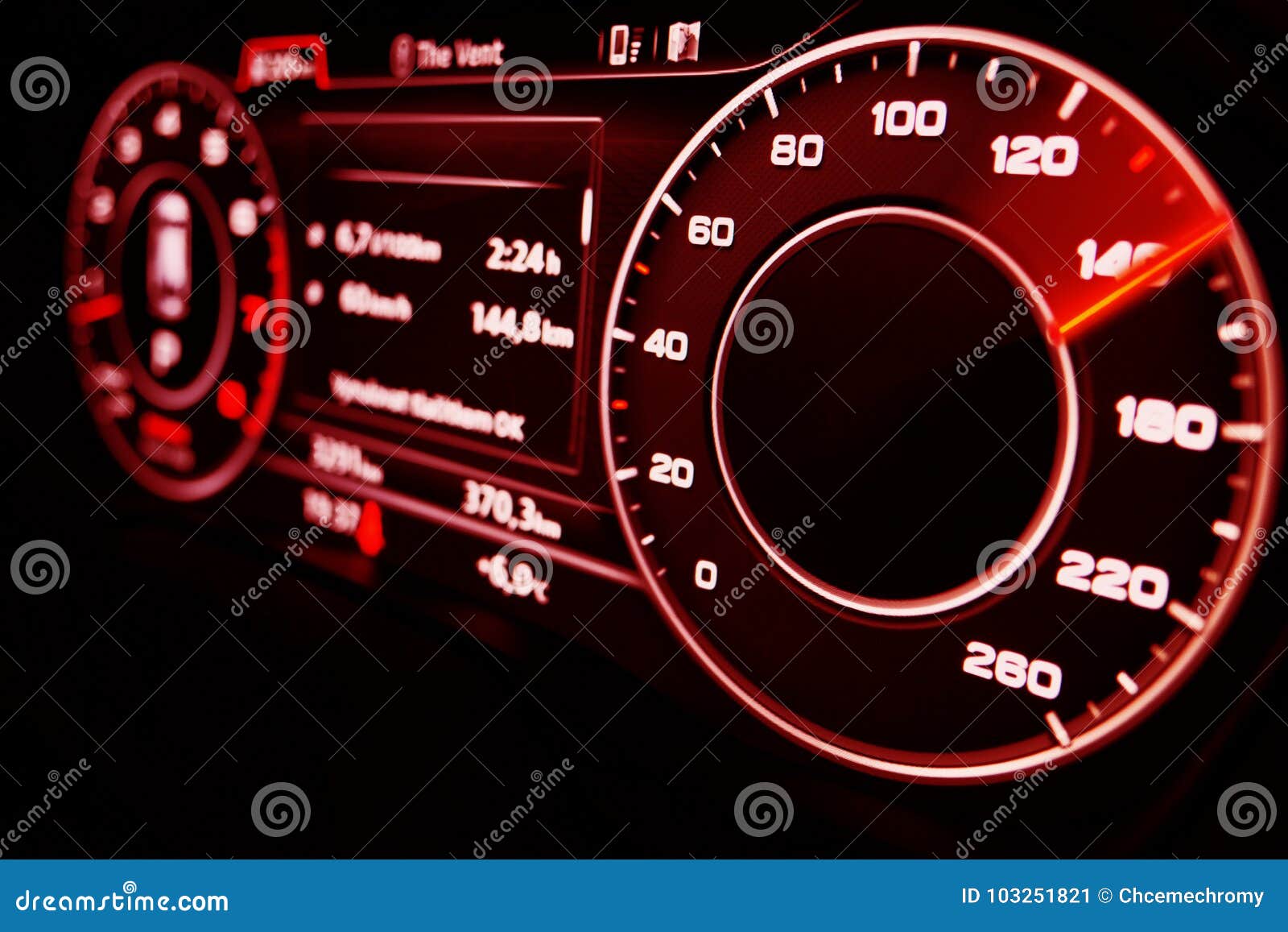 Modern Speedometer stock image. Image of closeup, cockpit - 103251821
