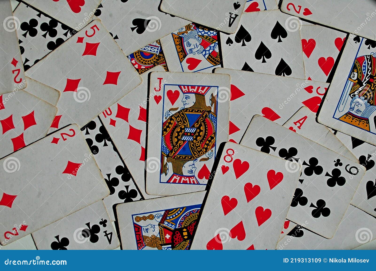 Photography of Playing Cards Deck Texture Stock Image - Image of king ...