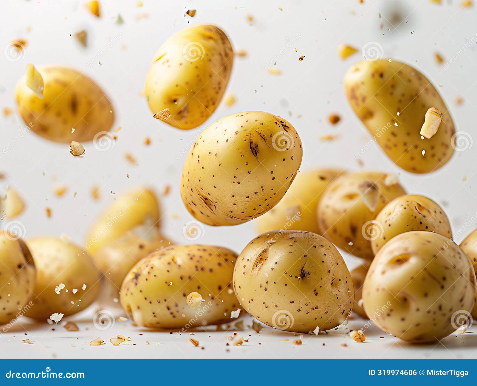 Photography of POTATOES Falling from the Sky, Hyperpop Colour Scheme ...