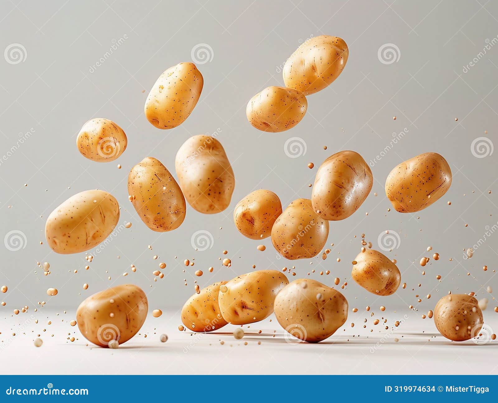 Photography of POTATOES Falling from the Sky, Hyperpop Colour Scheme ...
