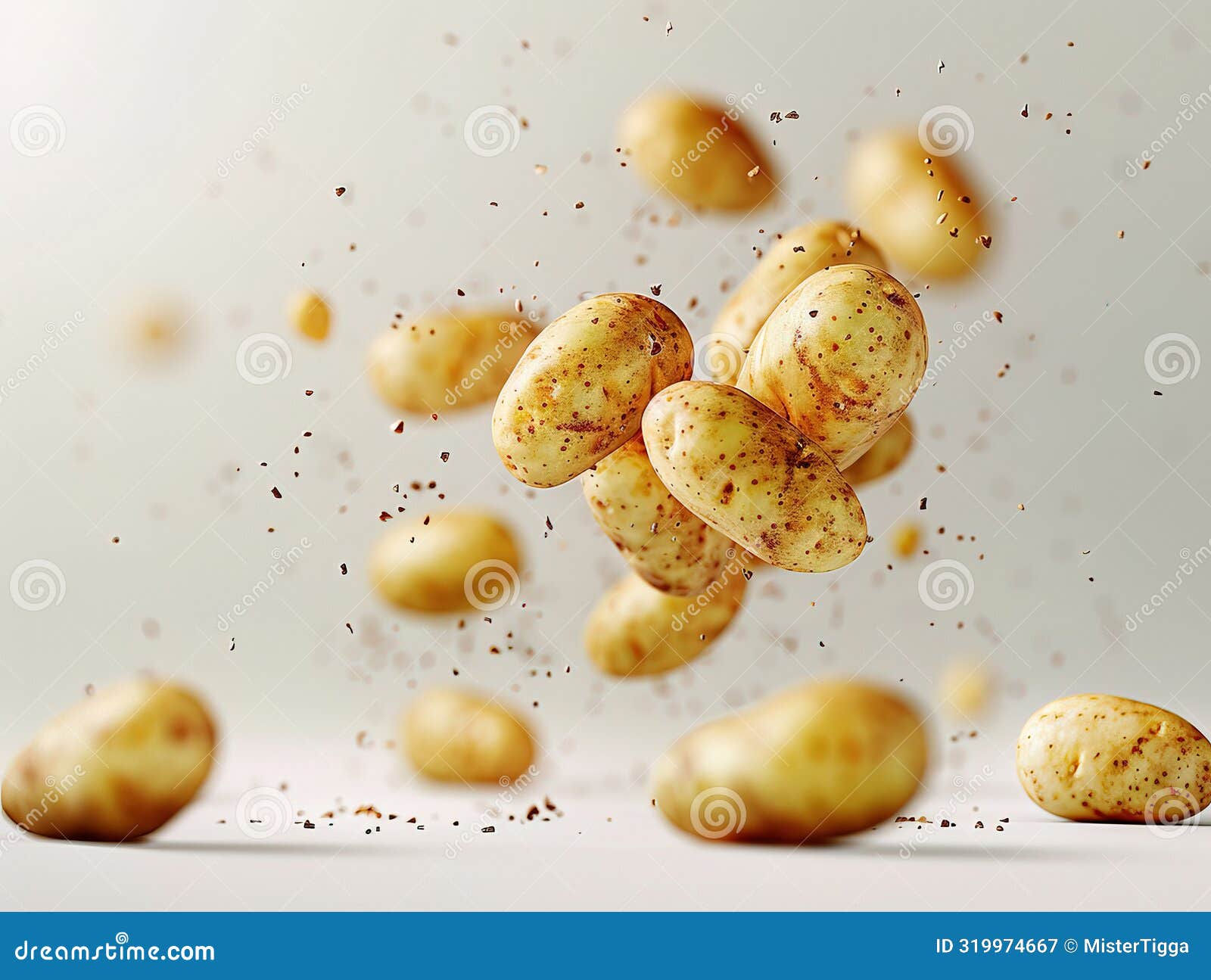 Photography of POTATOES Falling from the Sky, Hyperpop Colour Scheme ...