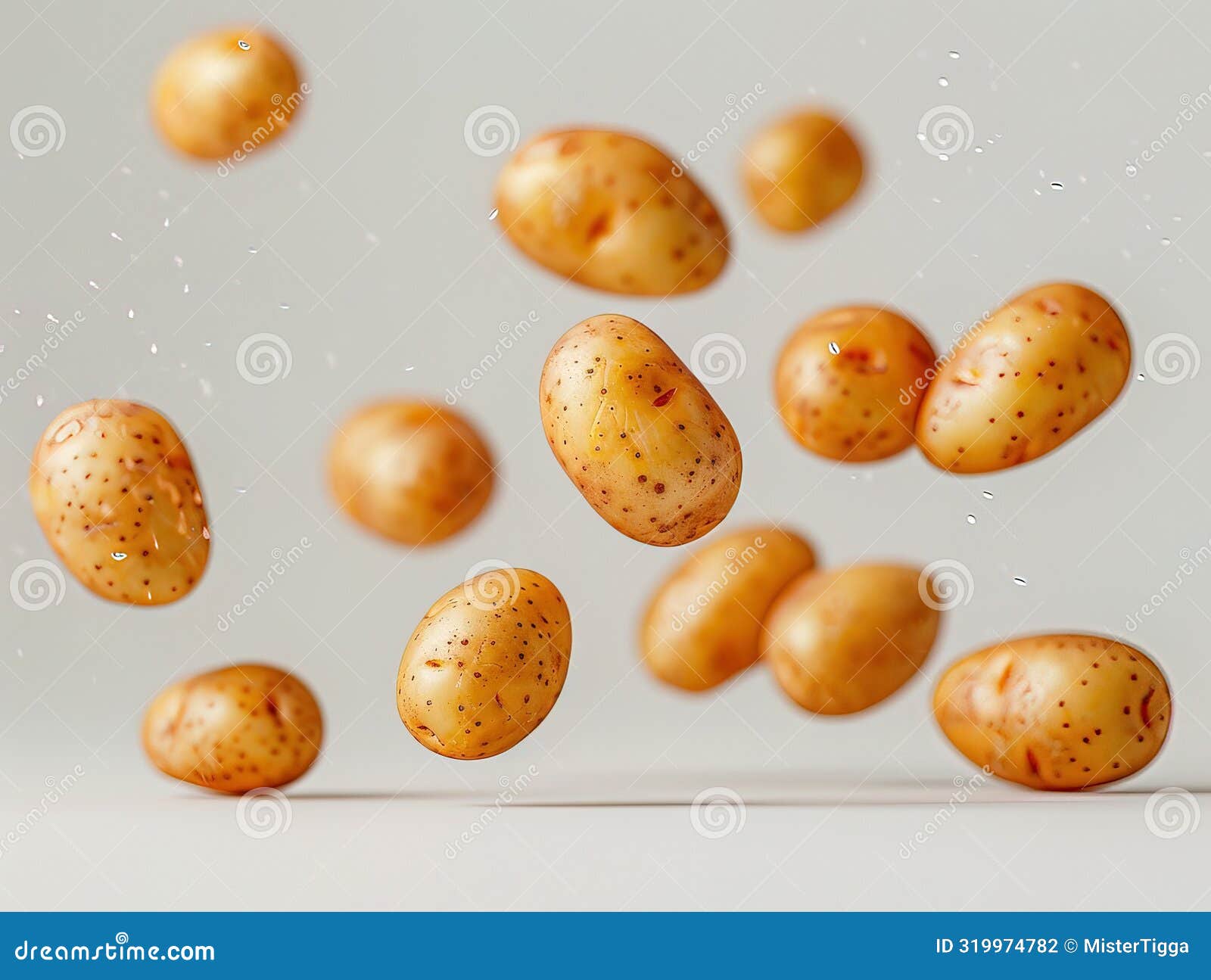 Photography of POTATOES Falling from the Sky, Hyperpop Colour Scheme ...