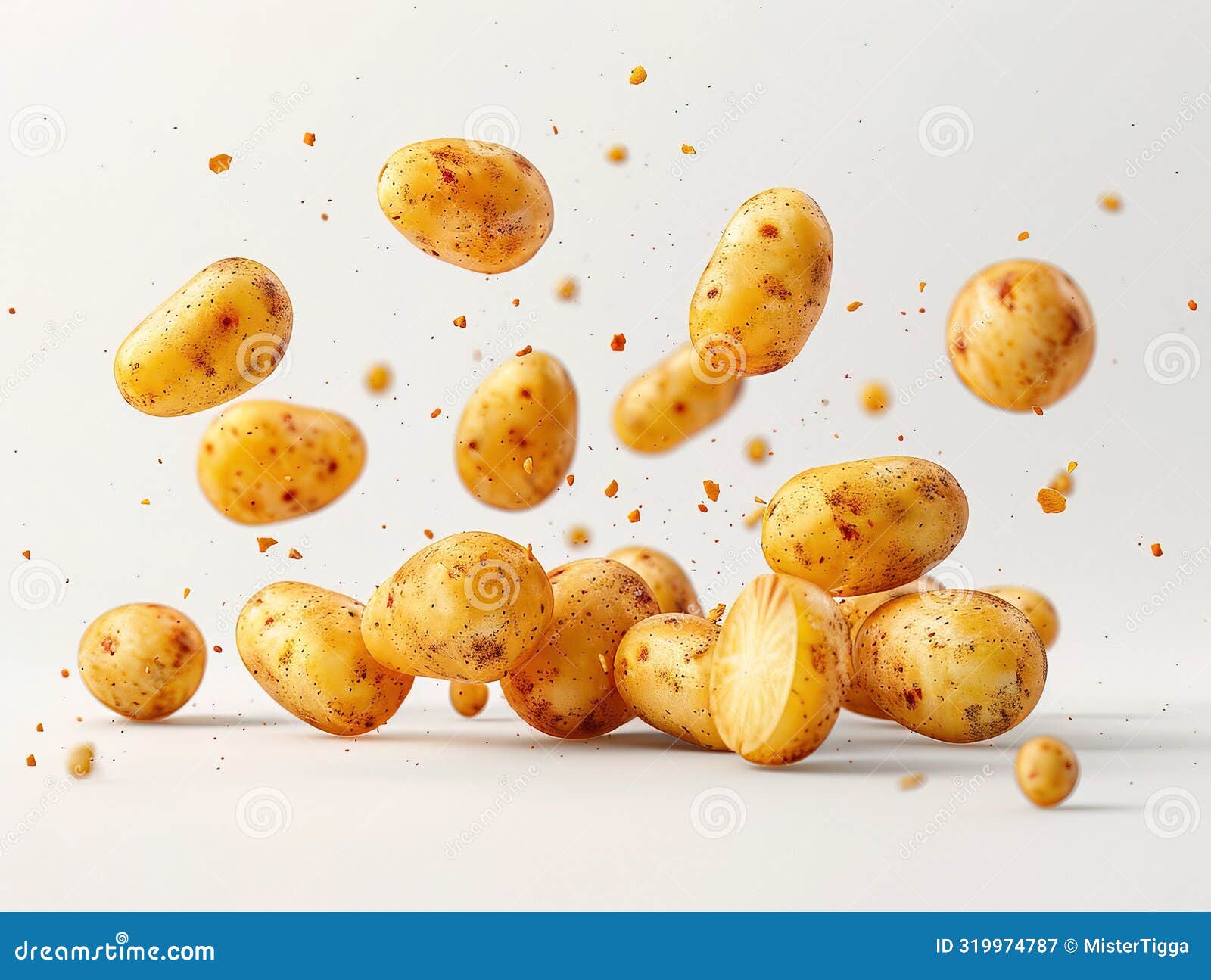 Photography of POTATOES Falling from the Sky, Hyperpop Colour Scheme ...