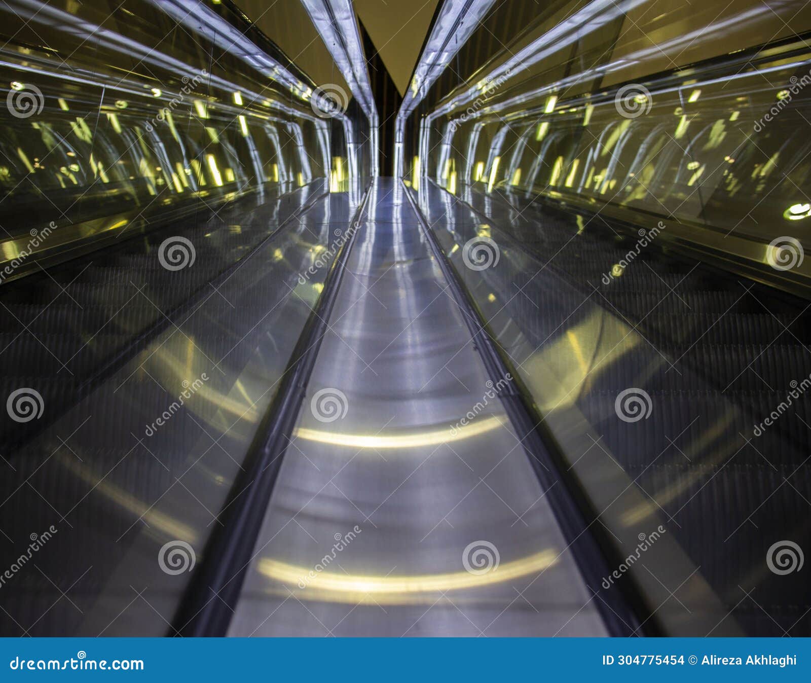 Photography with Proper Composition of Escalator Stock Photo - Image of ...