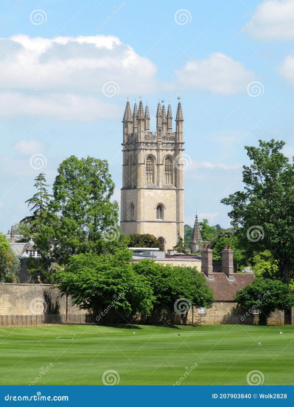 The Scenery on the University Campus Stock Photo - Image of building ...