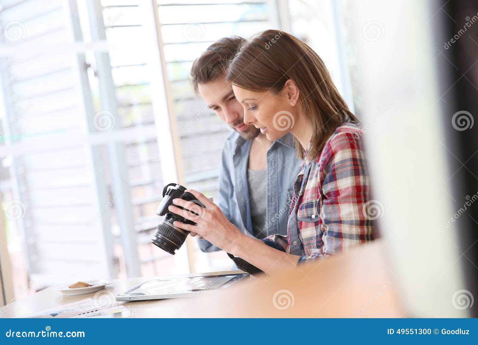 Photography Students Working Together Stock Photo - Image of couple ...