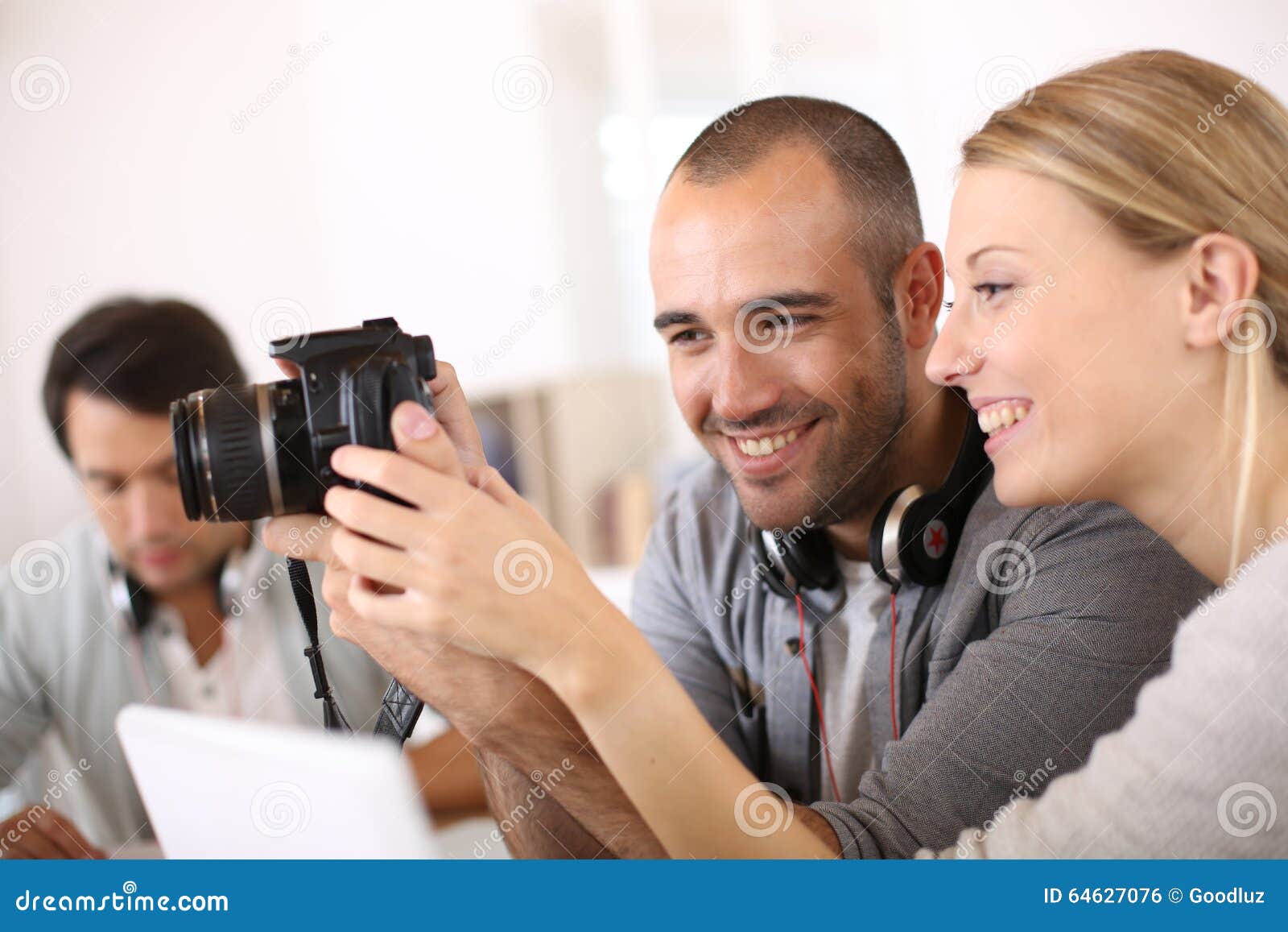 Photography Students Working Together on a Project Stock Photo - Image ...