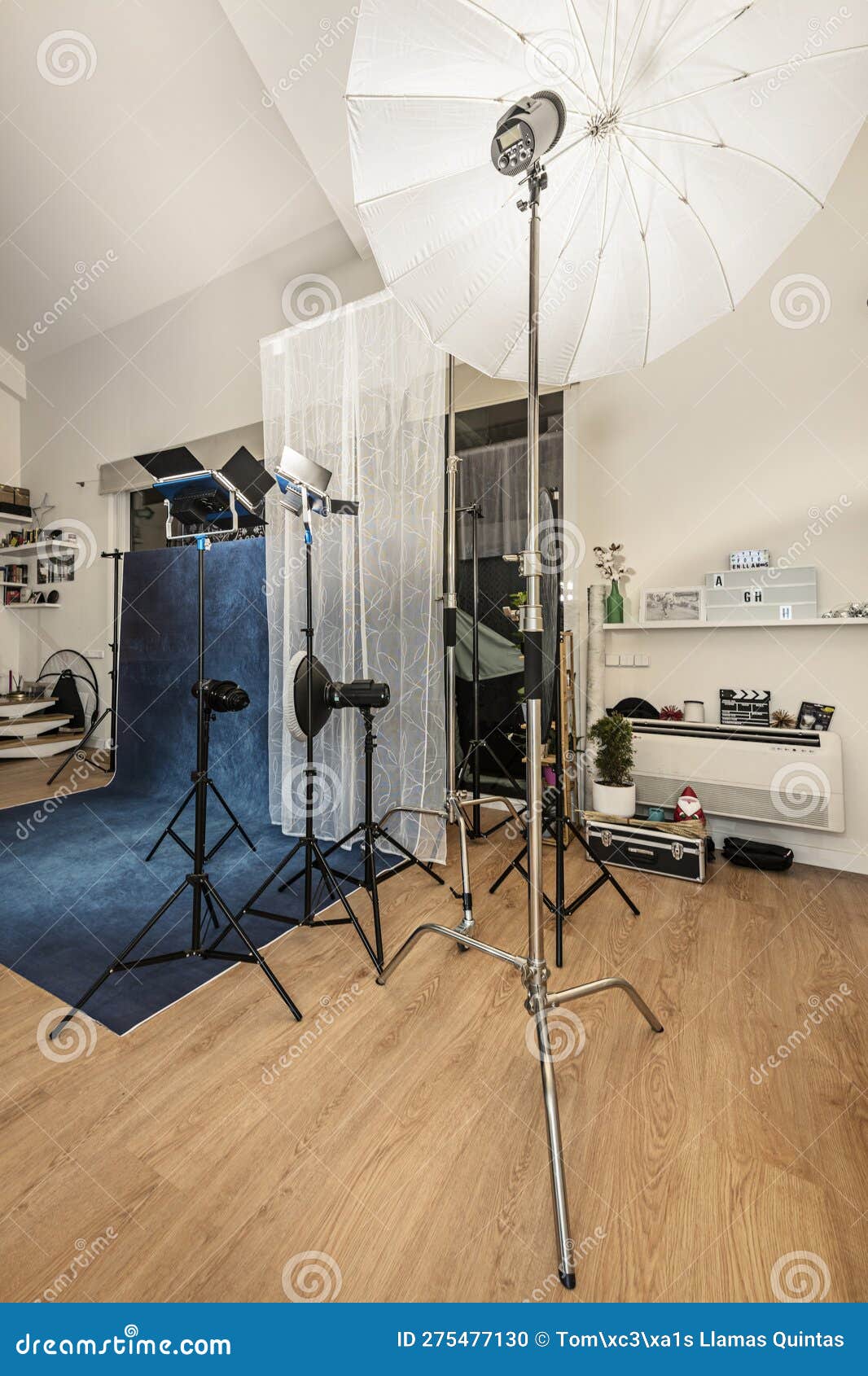 The Photography Studio with Backgrounds, Accessory Lights, Diffusers ...