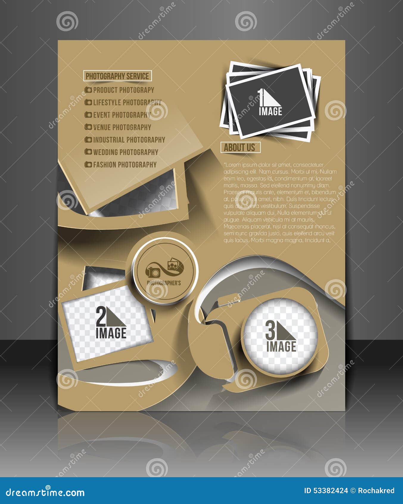 Photography Studio Flyer stock vector. Illustration of flyer - 53382424