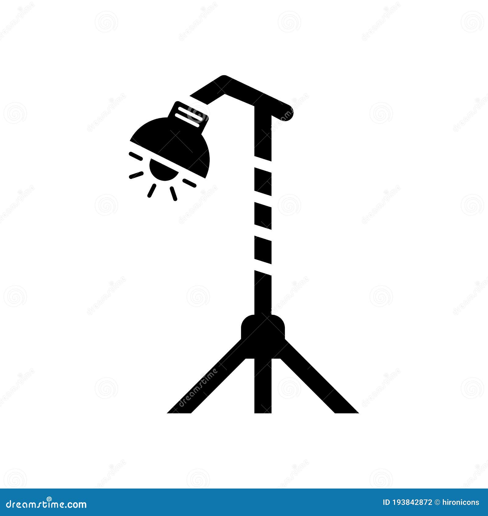 Photography Studio, Lighting Black Icon Stock Illustration ...