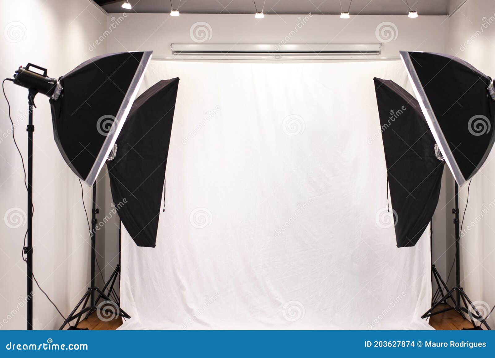 Photography Studio Softboxes Stock Photo - Image of illumination ...