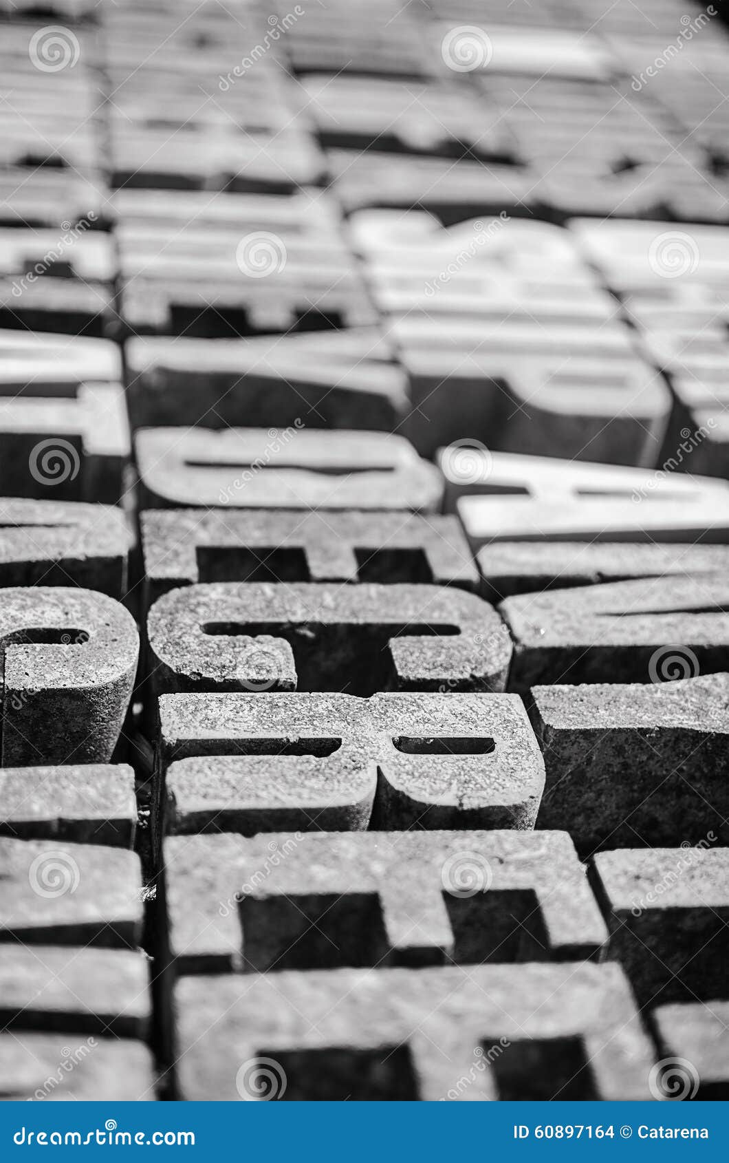 Photography of Thick Stone Letters Background in Perspective Stock ...