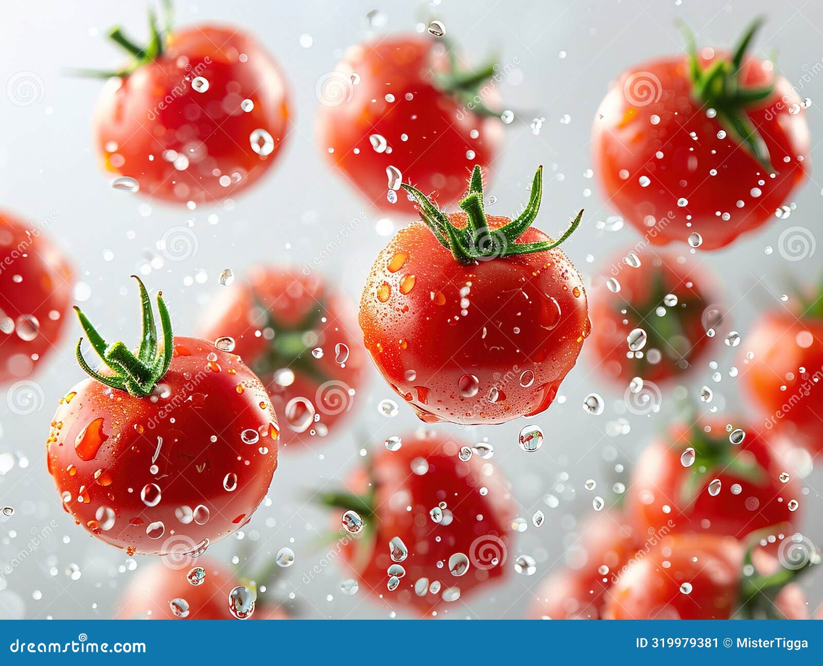 Photography of TOMATOES Falling from the Sky, Hyperpop Colour Scheme ...