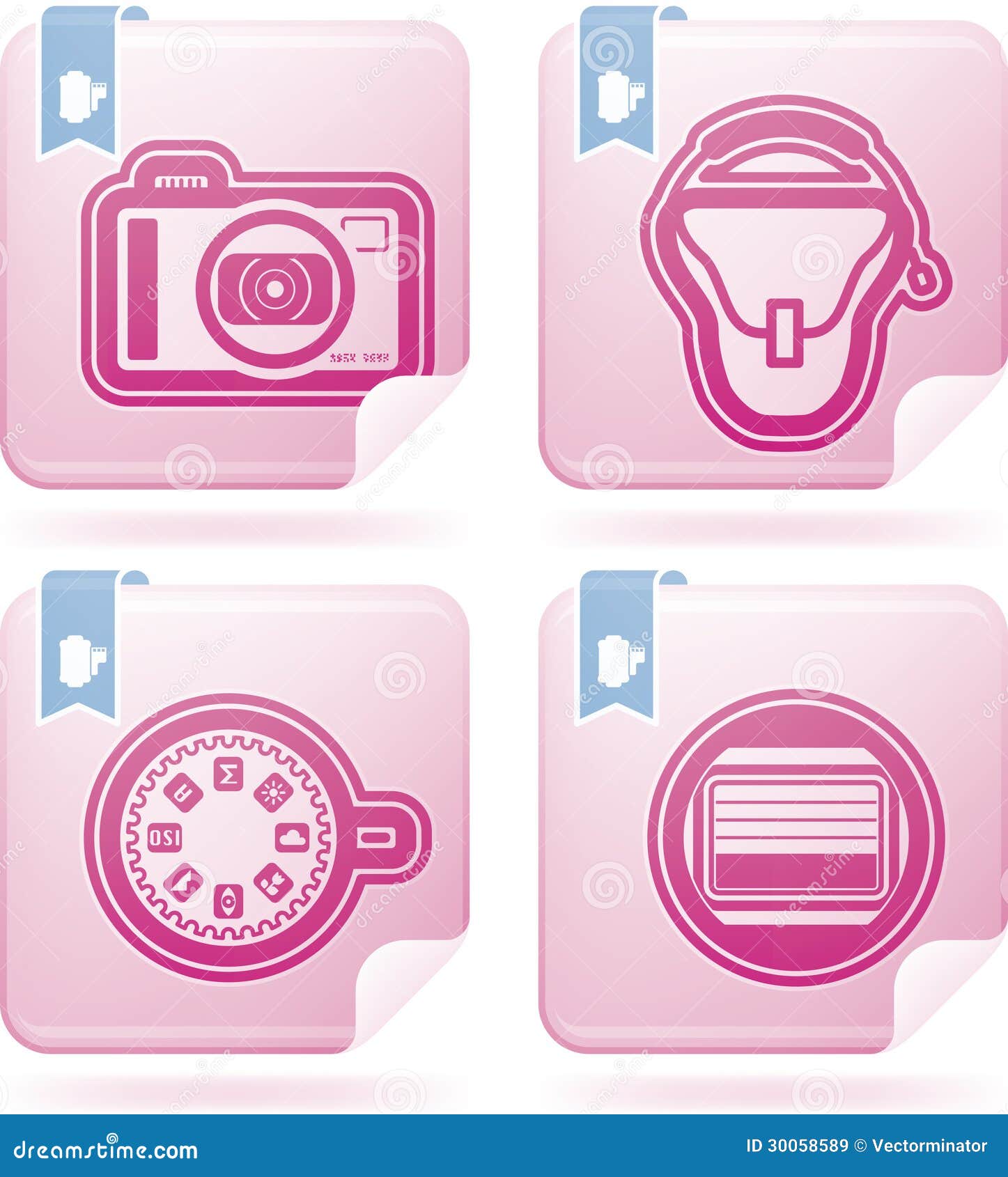 Photography Icons Set stock vector. Illustration of icons - 30058589