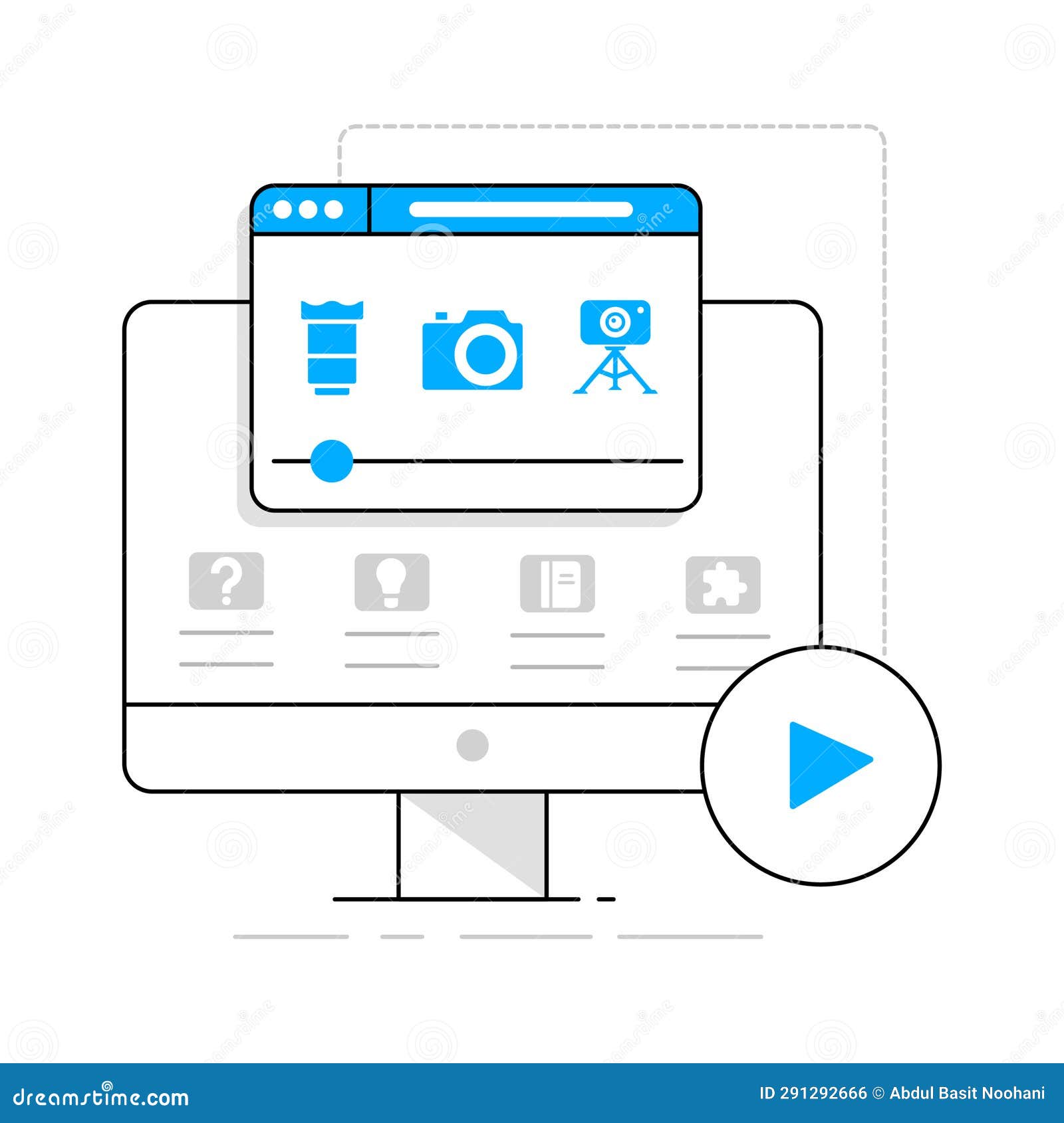 Photography Tutorial Vector Illustration Stock Vector - Illustration of ...