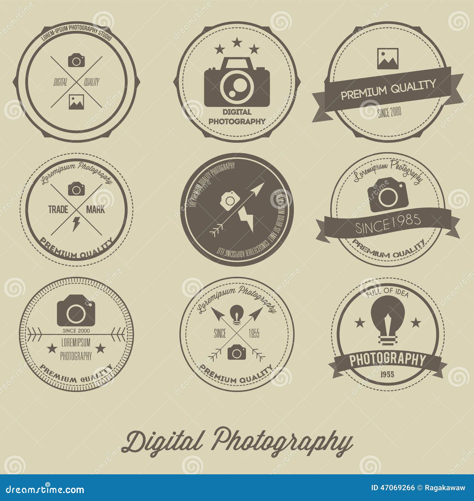 Photography Vintage Creative Logo Concept Stock Vector - Illustration ...