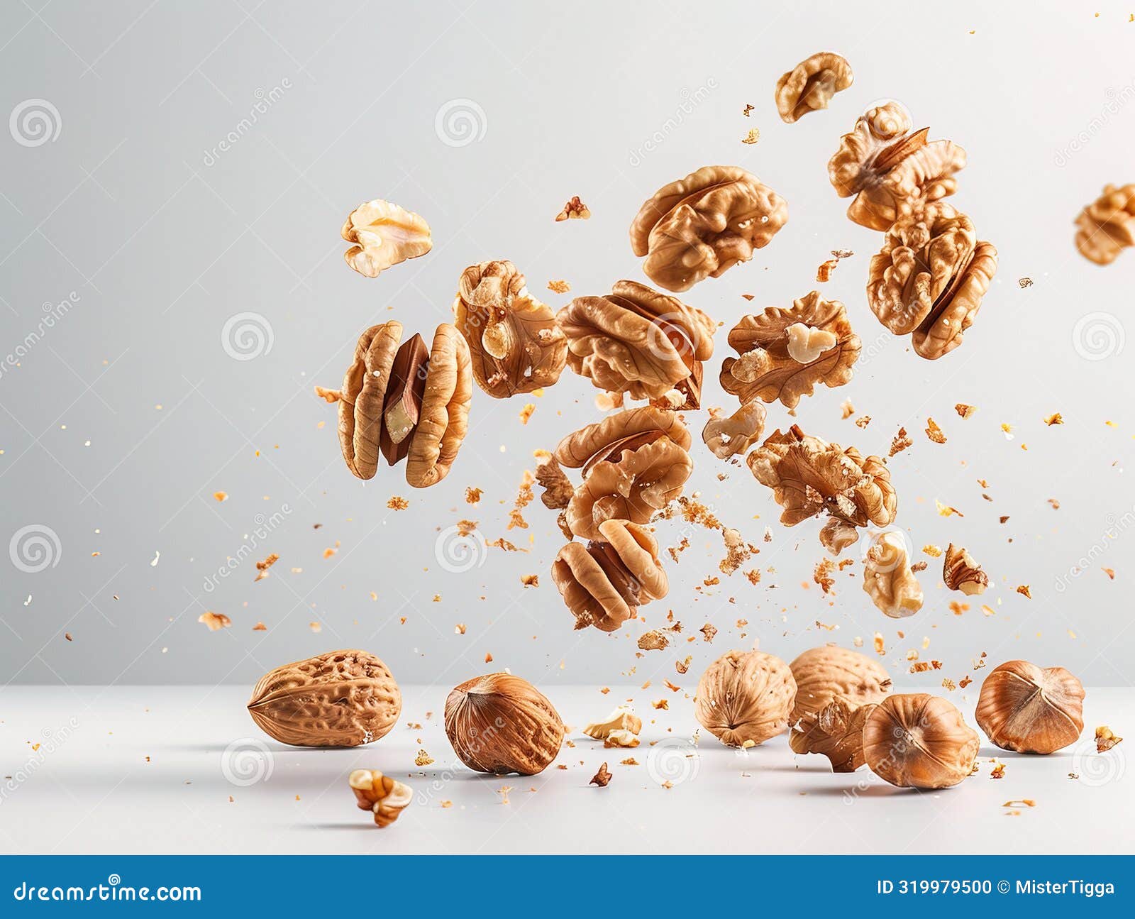 Photography of WALNUTS Falling from the Sky, Hyperpop Colour Scheme ...