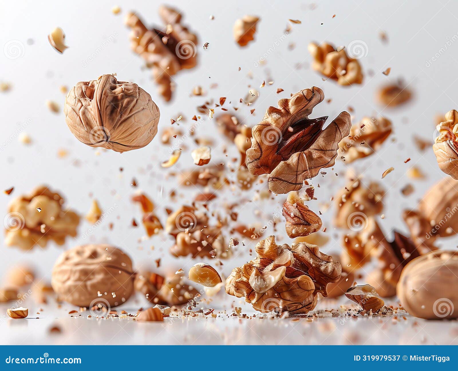 Photography of WALNUTS Falling from the Sky, Hyperpop Colour Scheme ...