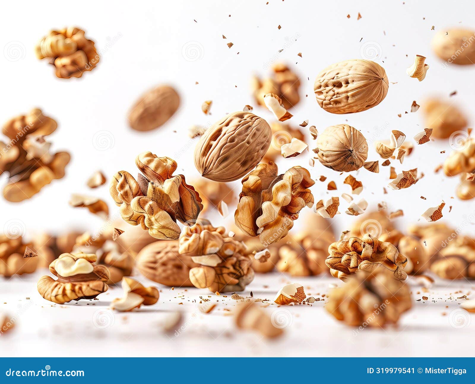 Photography of WALNUTS Falling from the Sky, Hyperpop Colour Scheme ...