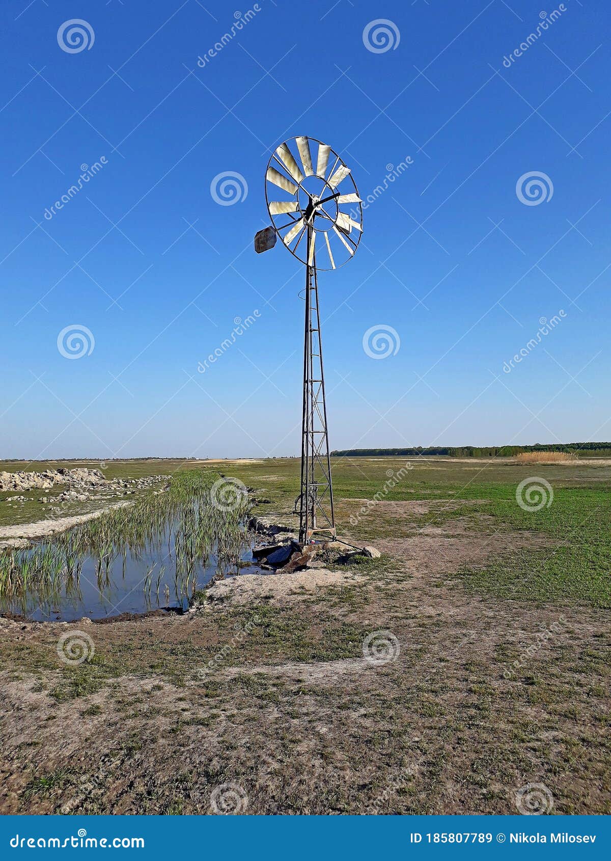 Photography of windpump stock image. Image of ground - 185807789