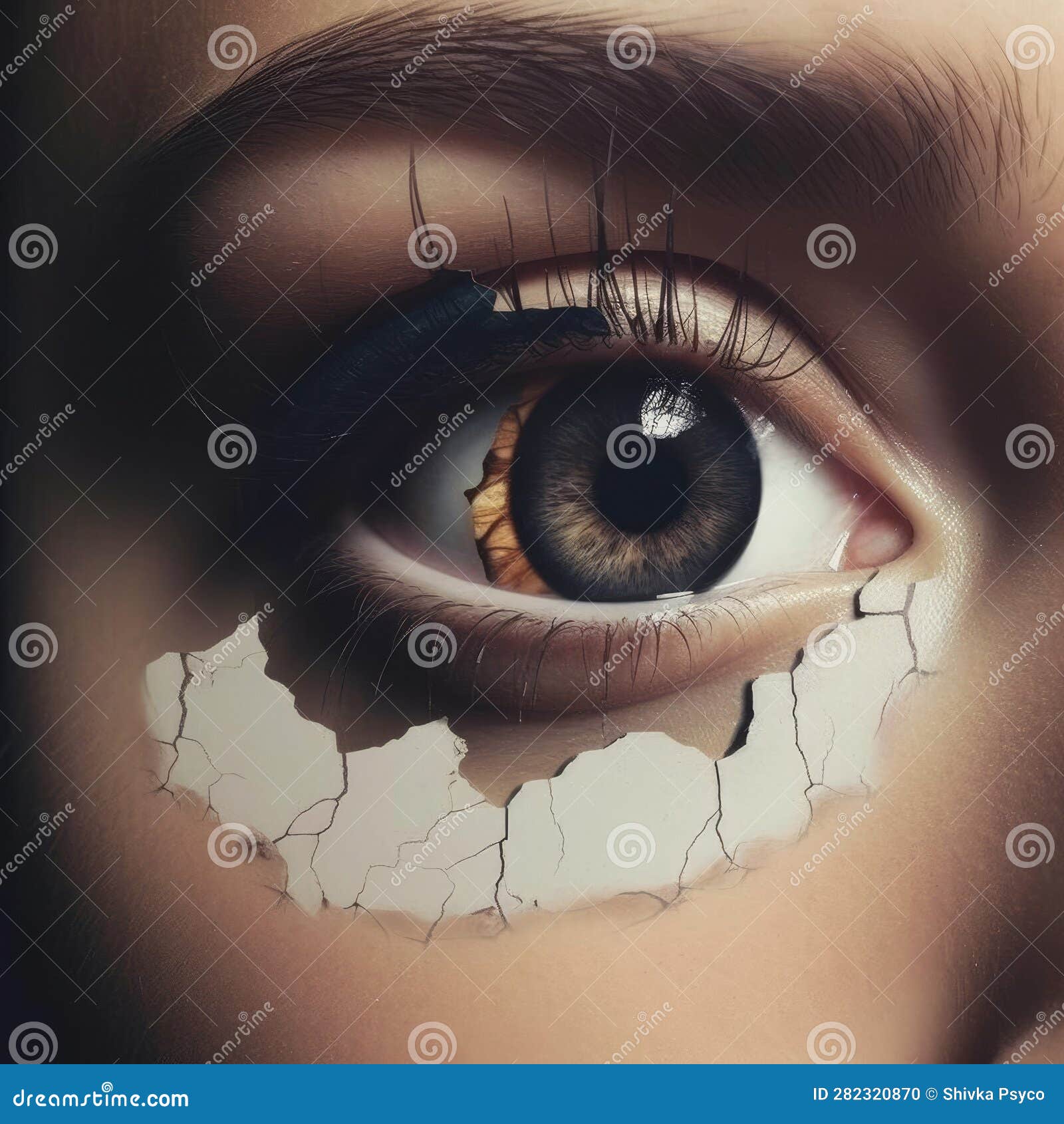 A Photography of Zoomed Eye Stock Illustration - Illustration of ...
