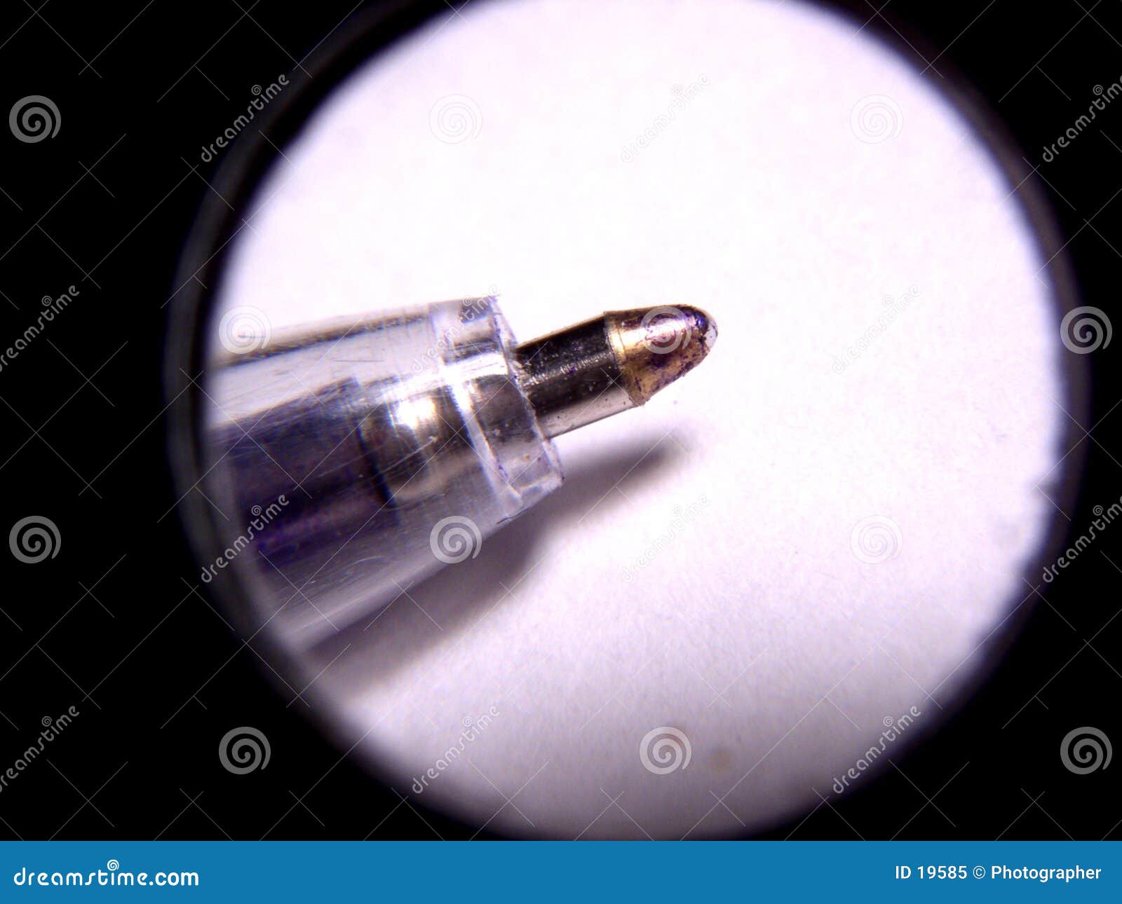 Photomicrograph of Ballpoint Pen Stock Image - Image of ballpoint ...
