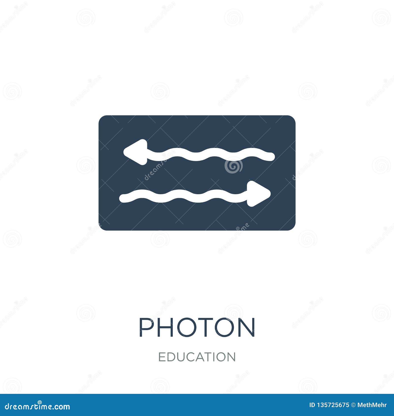 Photon Vector Icon On White Background. Flat Vector Photon Icon Symbol ...