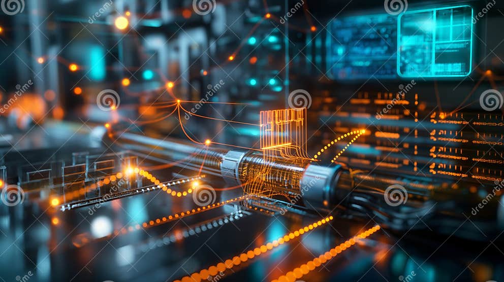 Photon Systems in Action Visualization Stock Photo - Image of ...