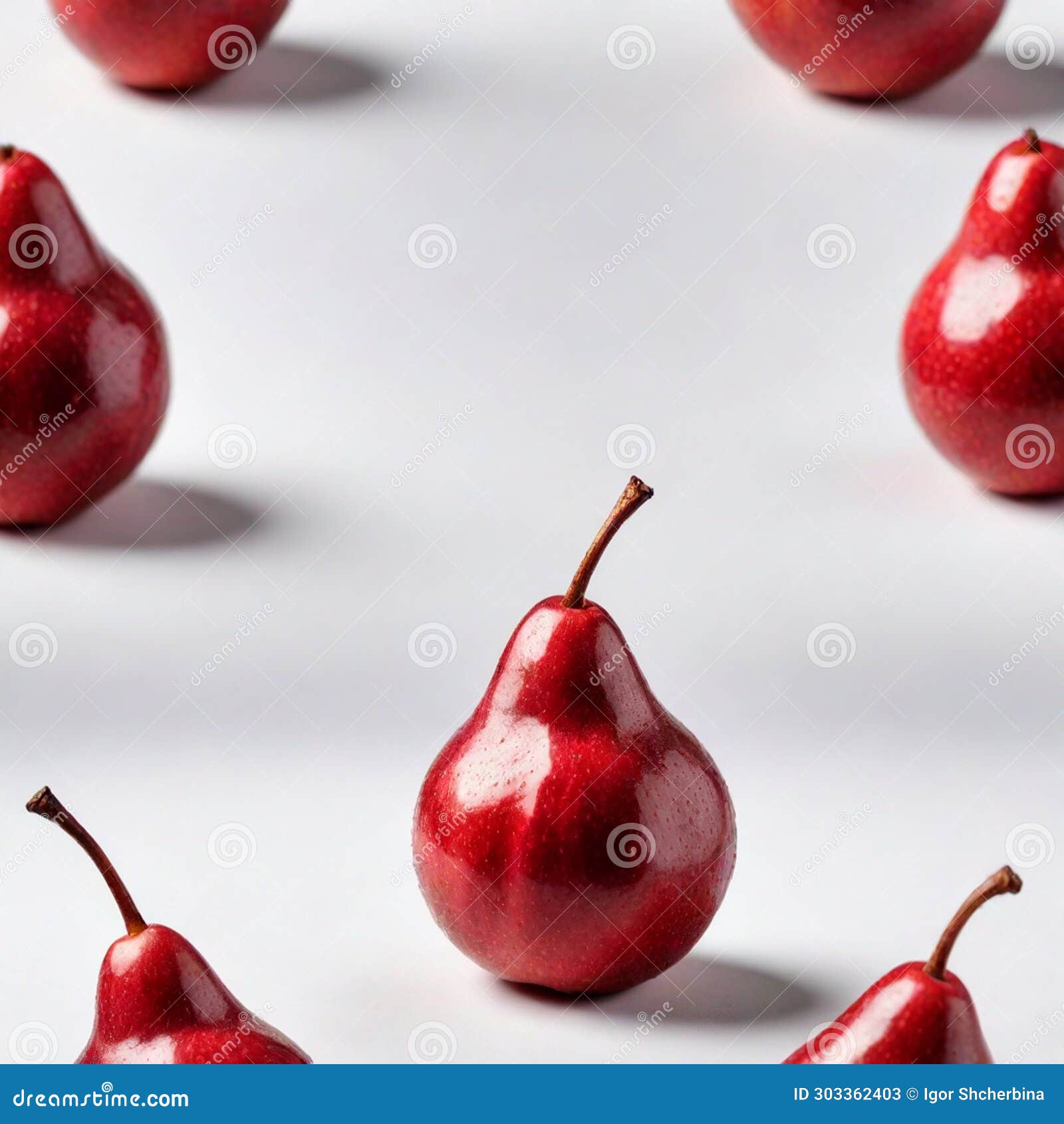 Photorealistic Image of a Pear on a Plain Background Stock Illustration ...