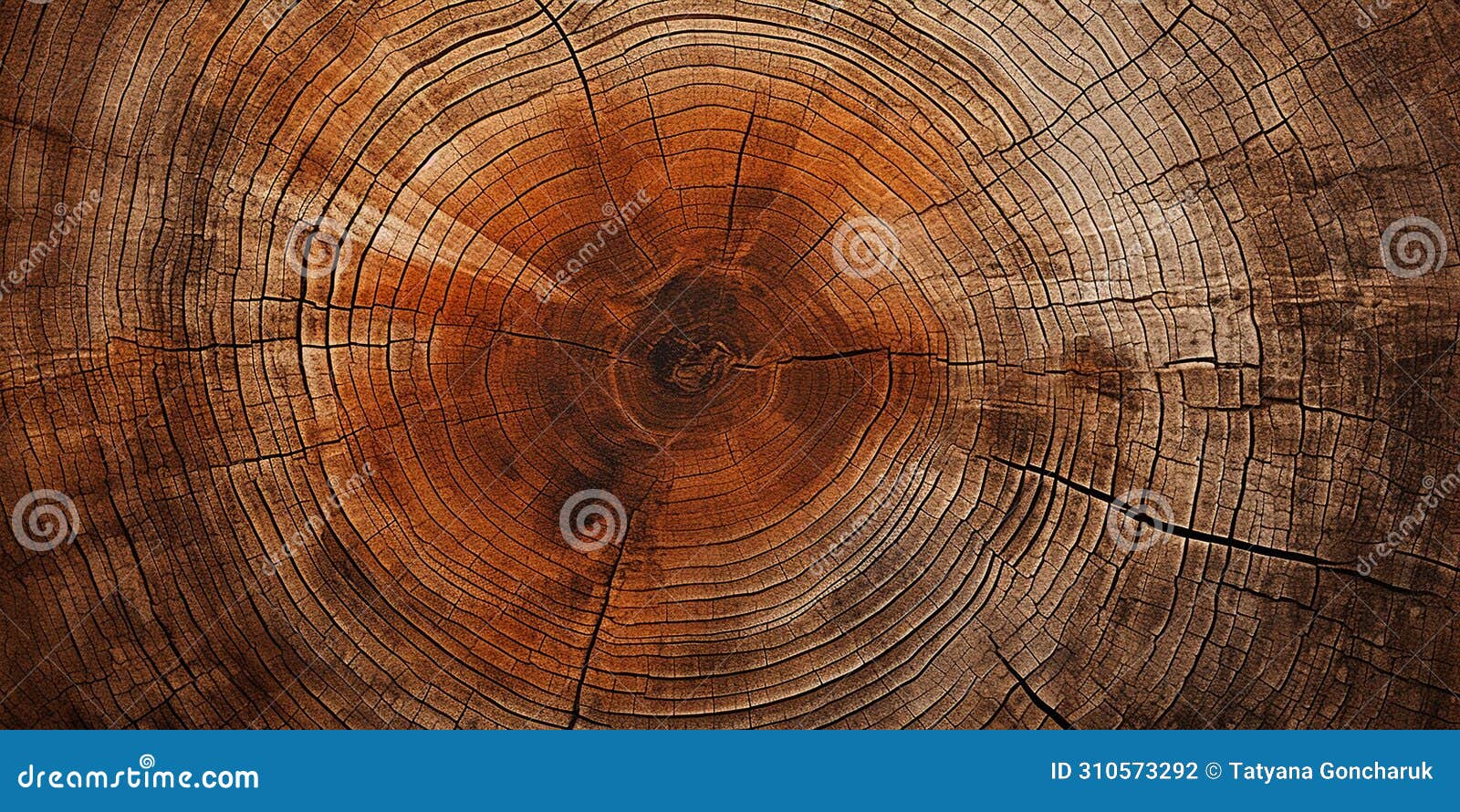 Photorealistic Image of a Tree Cut. Tree Rings. Wood Texture. Stock ...