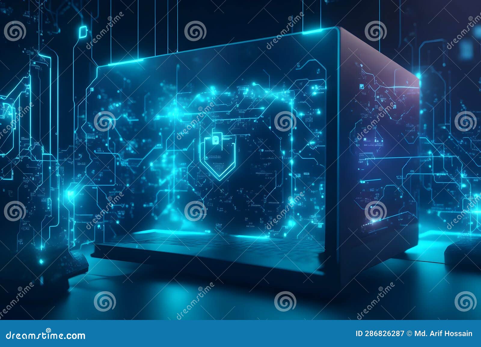 A Photorealistic Scenario In Which Ai Driven Cybersecurity Algorithms Detect Generated By Ai