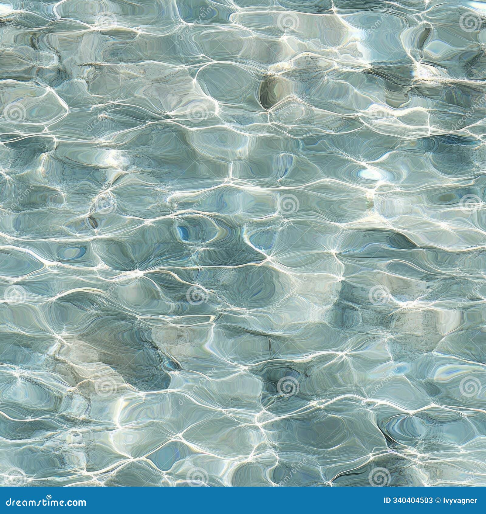 Photorealistic Seamless Texture of Calm Pond Water Stock Image - Image ...