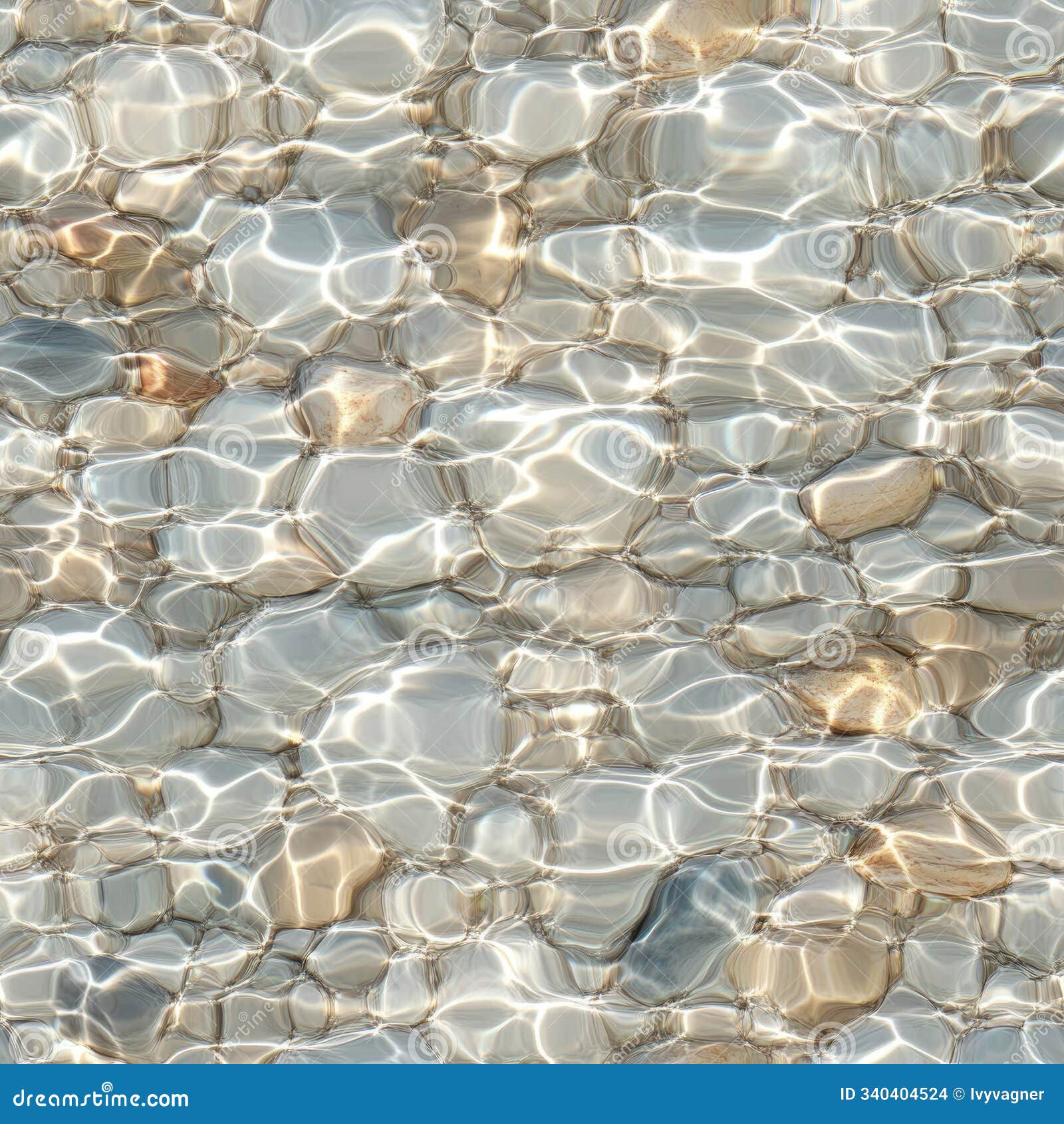 Photorealistic Seamless Texture of Clear Freshwater Stock Photo - Image ...