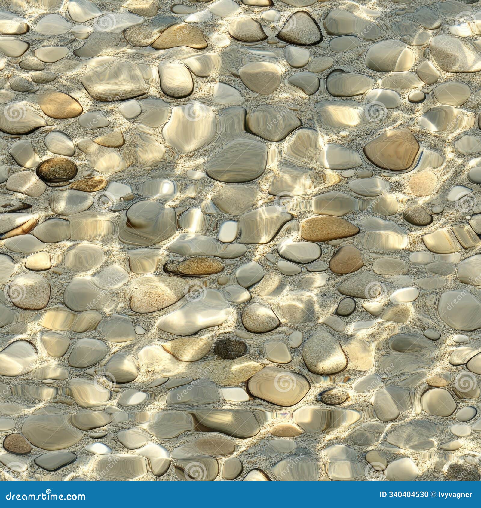 Photorealistic Seamless Texture of Clear Freshwater Stock Photo - Image ...