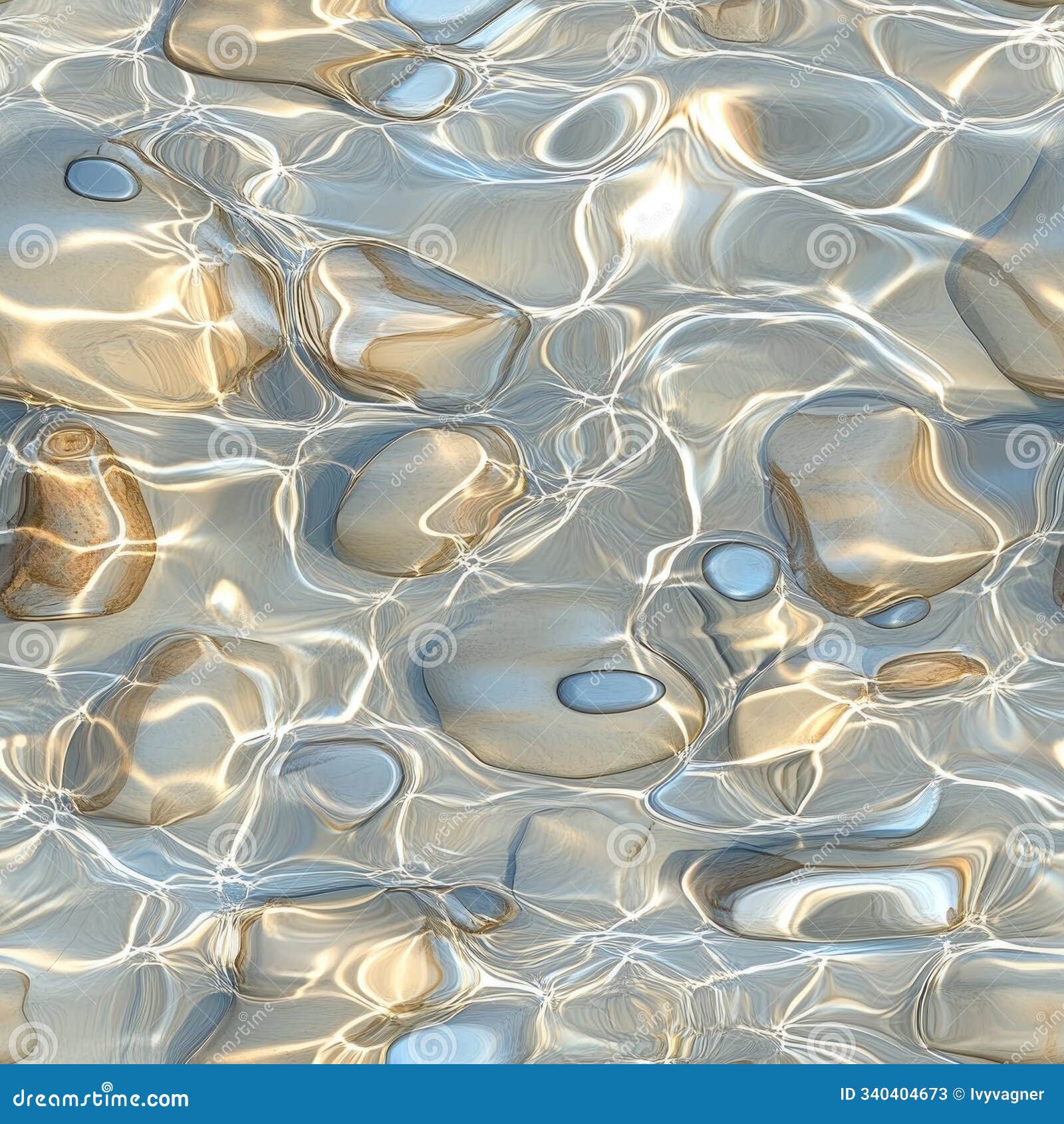 Photorealistic Seamless Texture of Flowing River Water Stock Image ...