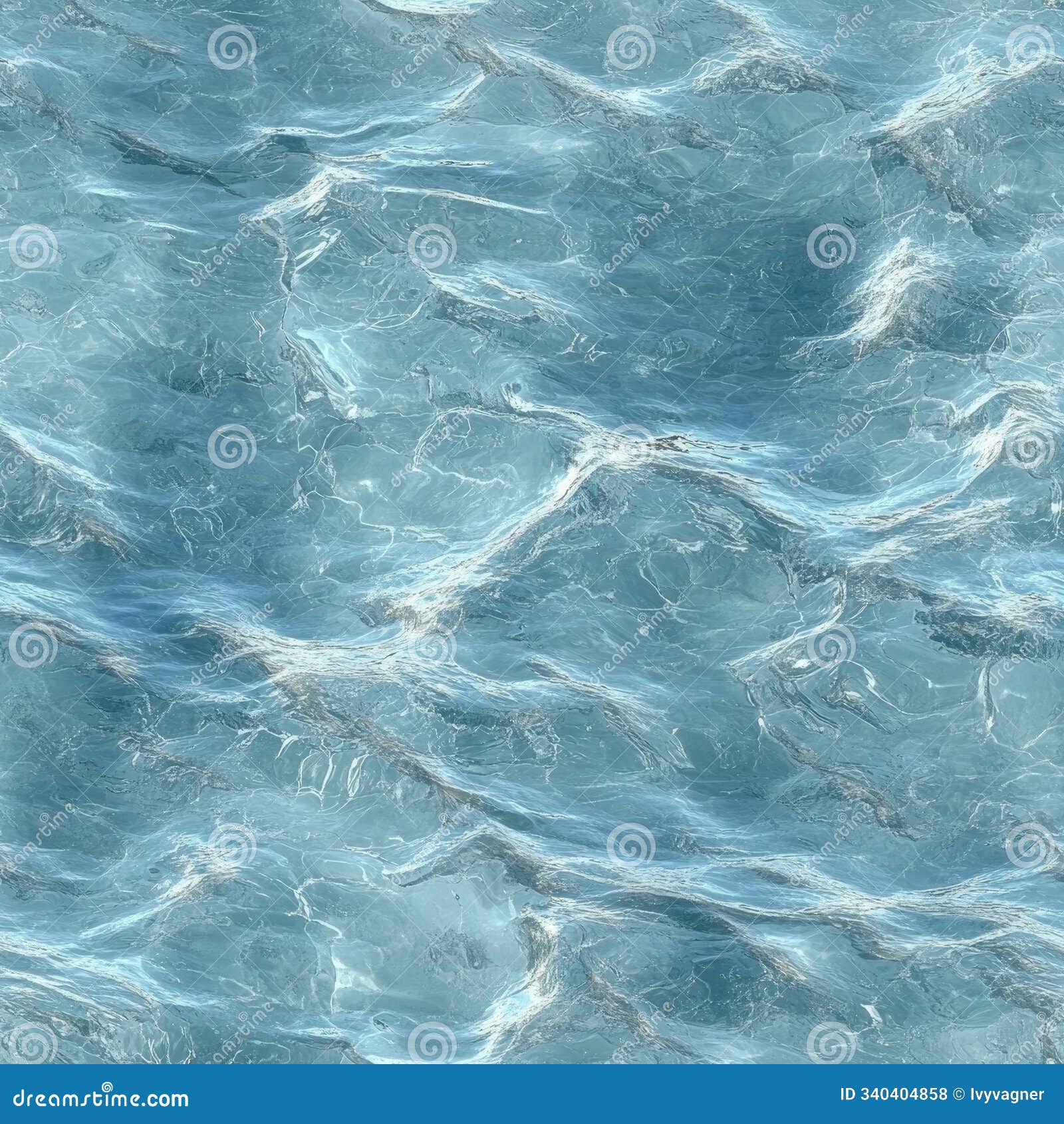 Photorealistic Seamless Texture of Shallow River Water Stock Photo ...