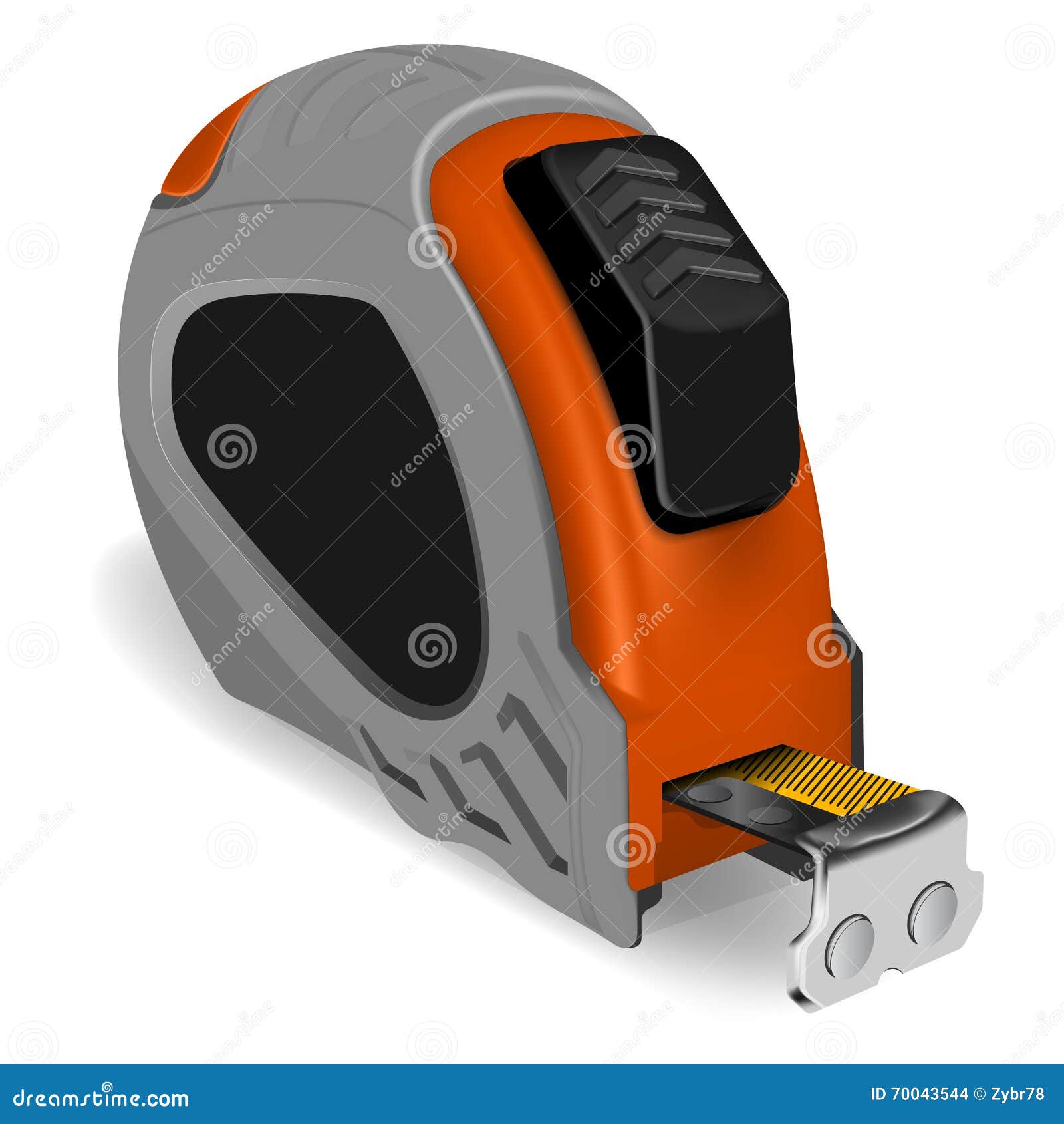 Photorealistic Tape Measure Stock Vector - Illustration of closeup ...