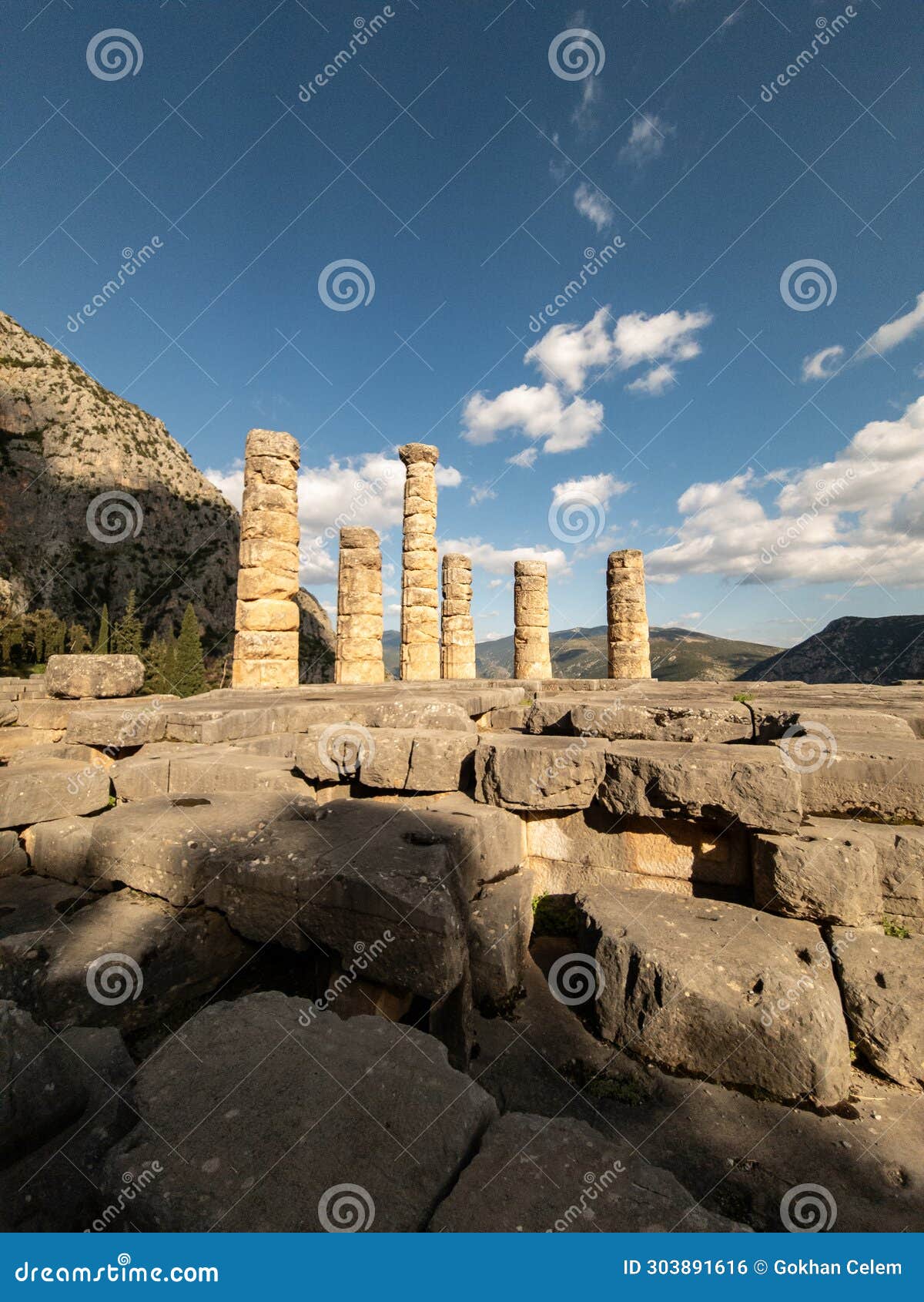 Ancient City of Delphi , Greece Stock Photo - Image of summer, building ...
